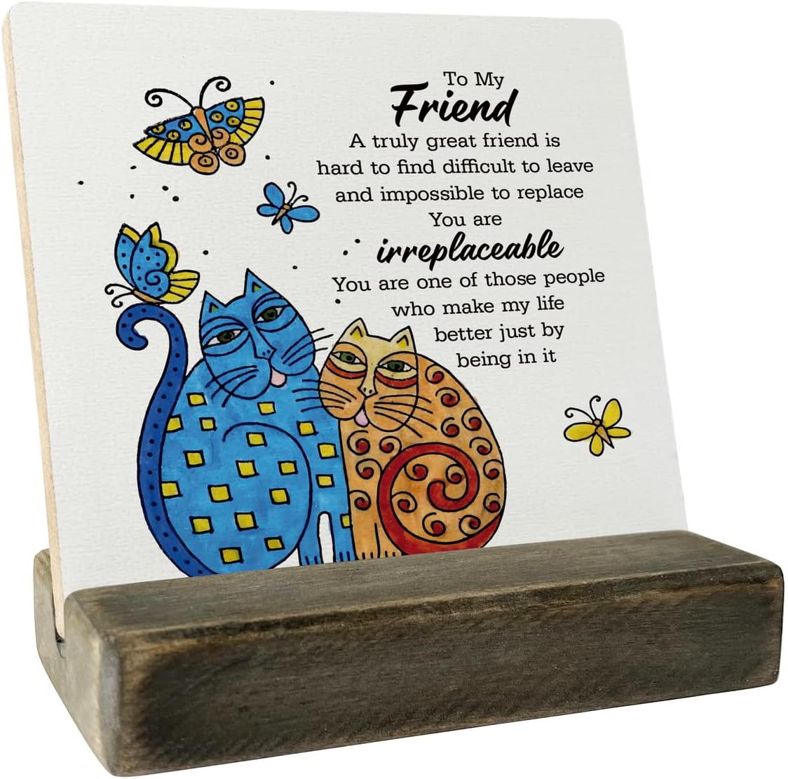 Amazon.com: To My Friend Wood Plaque Gift, A Truly Great Friend is Hard ...