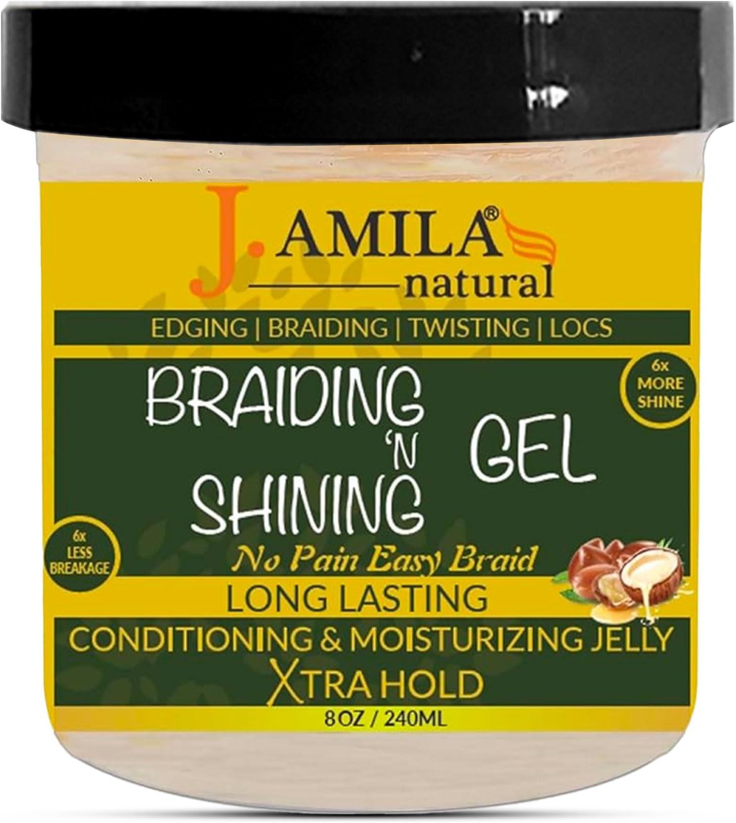 Amazon.com : J. AMILA Natural Award Winning Brading N Shining Gel Long ...