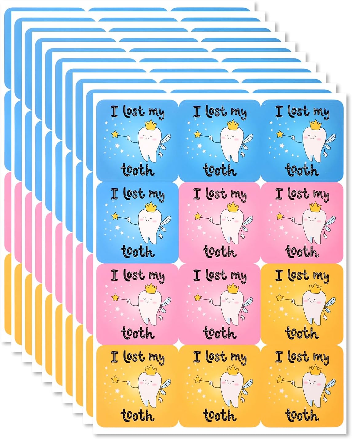 Amazon.com: 120pcs I Lost My Tooth Stickers, Tooth Fairy Stickers ...