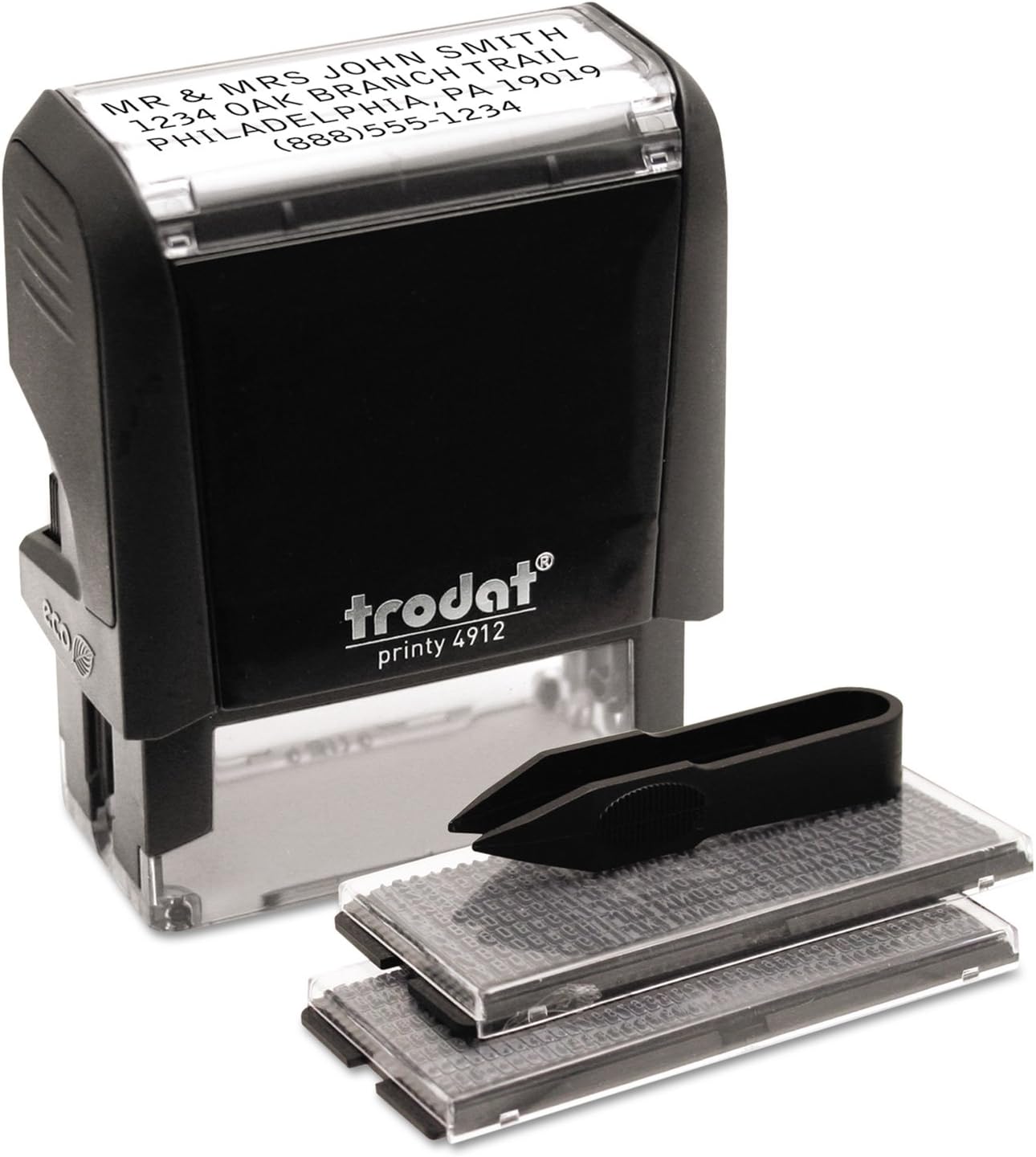 Amazon.com : Custom Self-Inking Business Address Stamp Trodat 4915: 1 ...