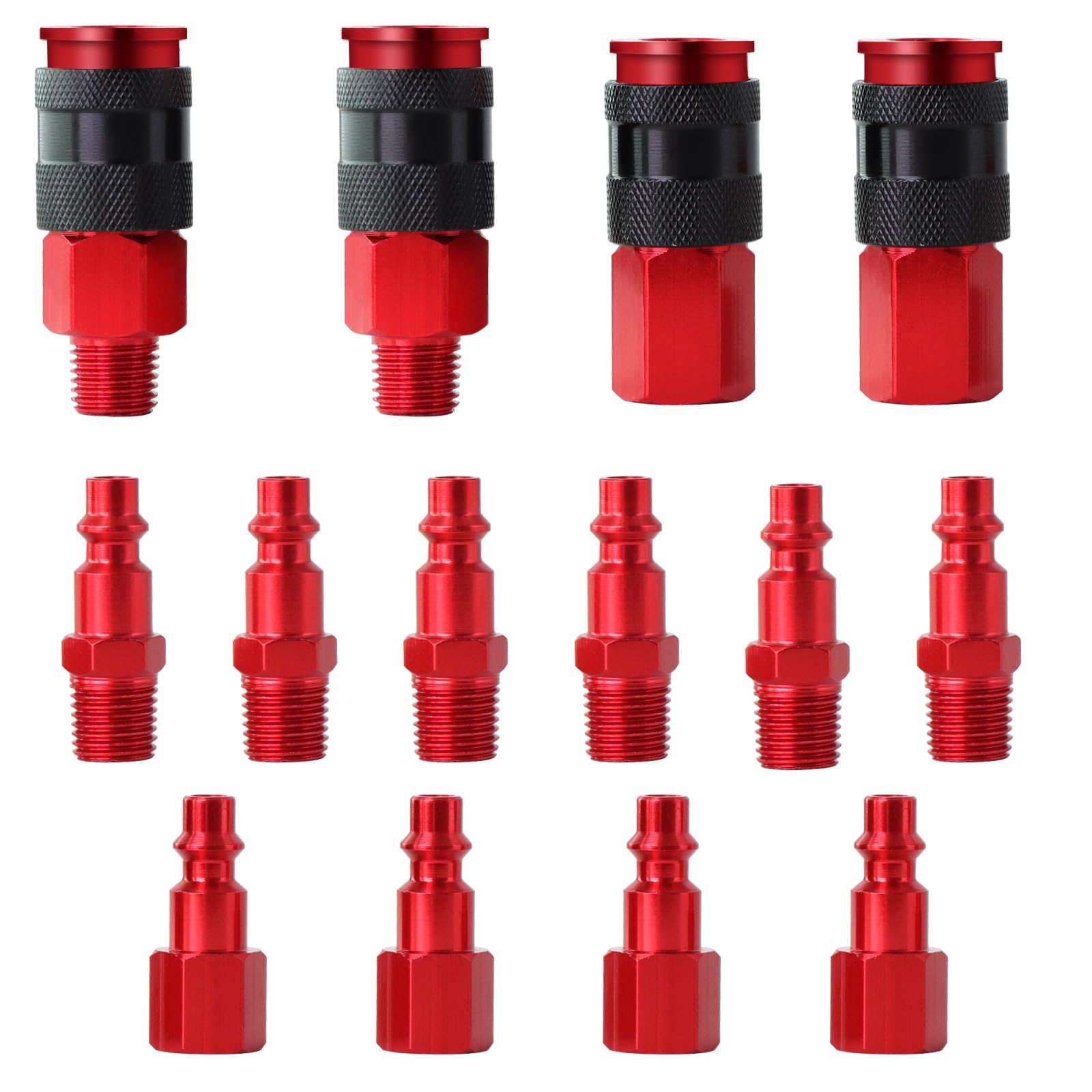 Snapklik.com : ROIKETU Air Hose Fittings Set Kit - 4 Universal Air ...