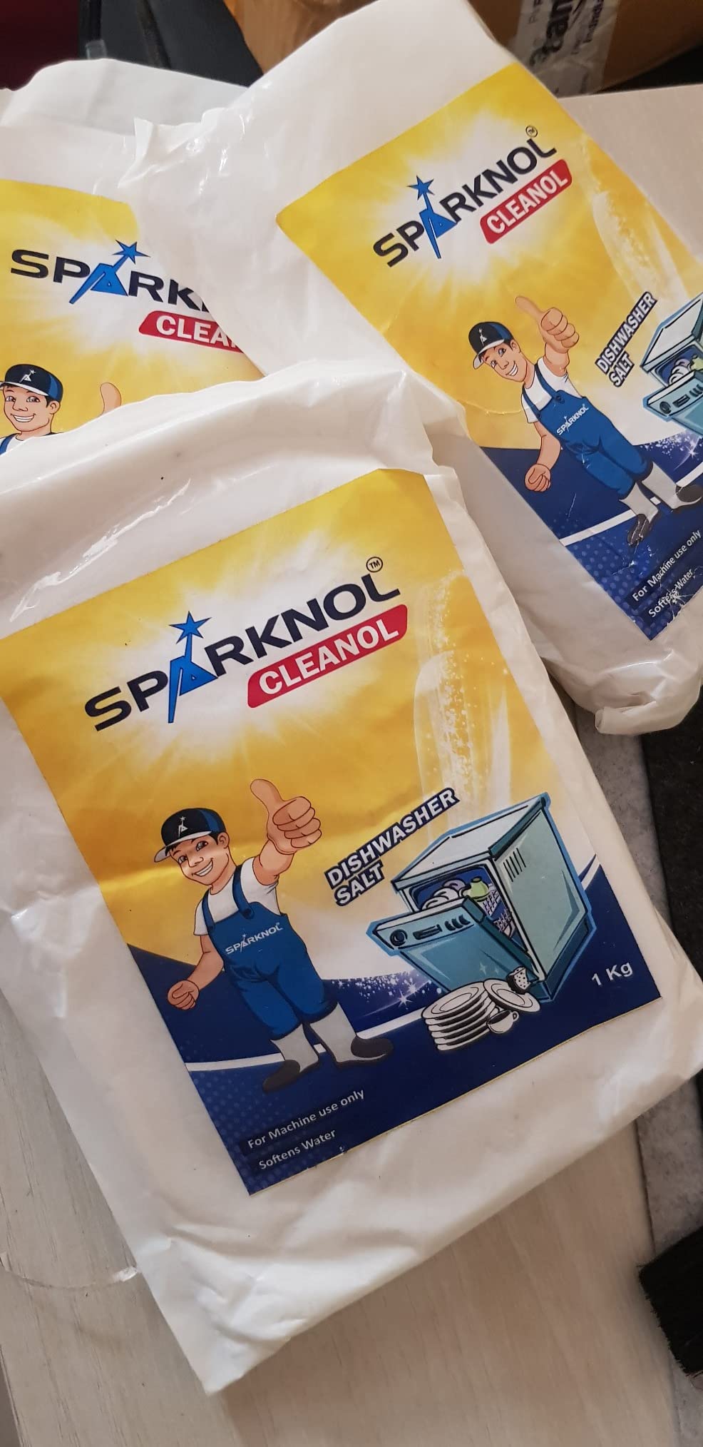 Sparknol Dishwasher Salt, 1Kg Helps in Cleaning Oily and Greasy ...