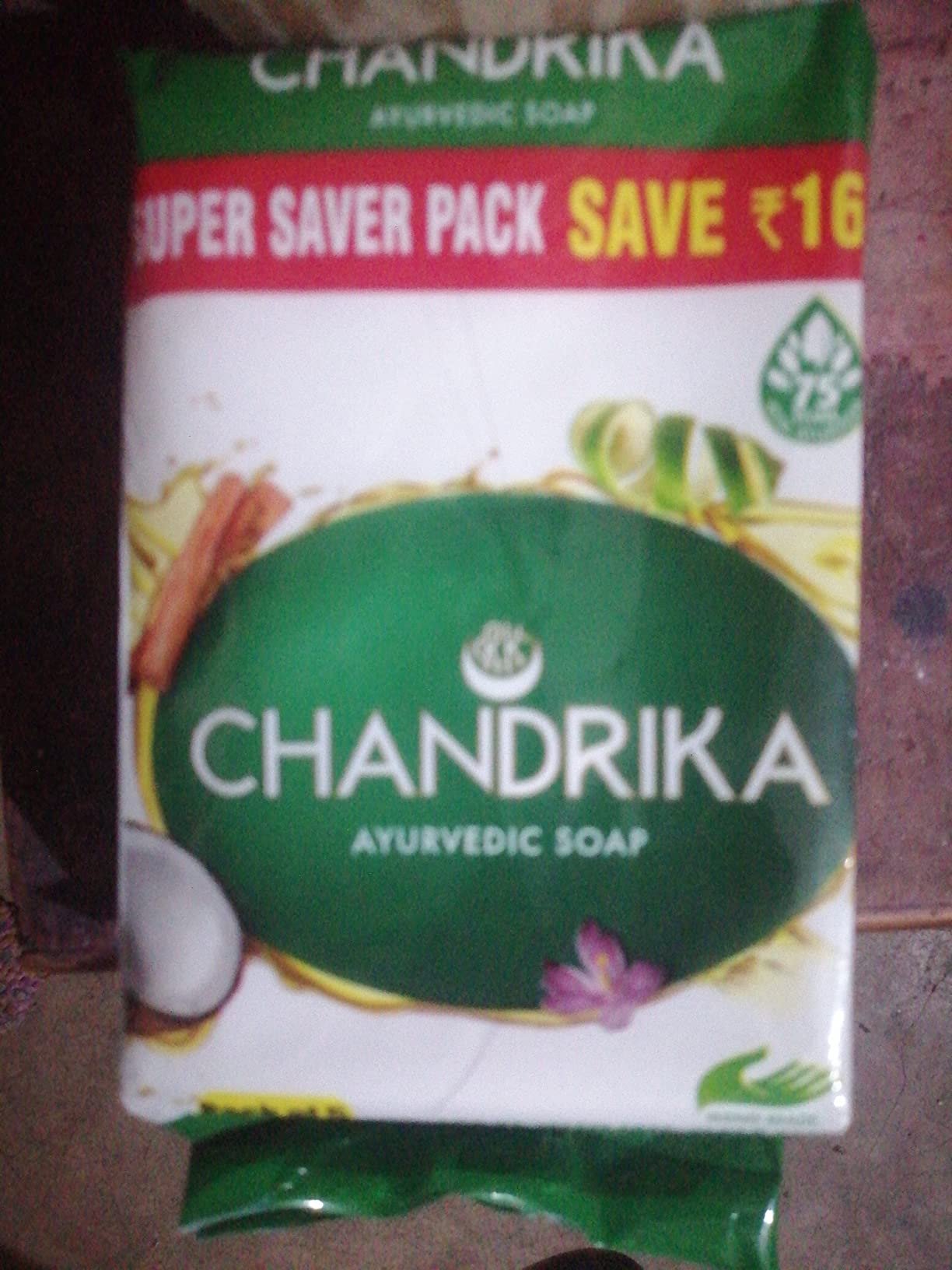 Buy Chandrika Ayurvedic Soap with 2x Coconut Oil & Herbs| Handmade Soap ...