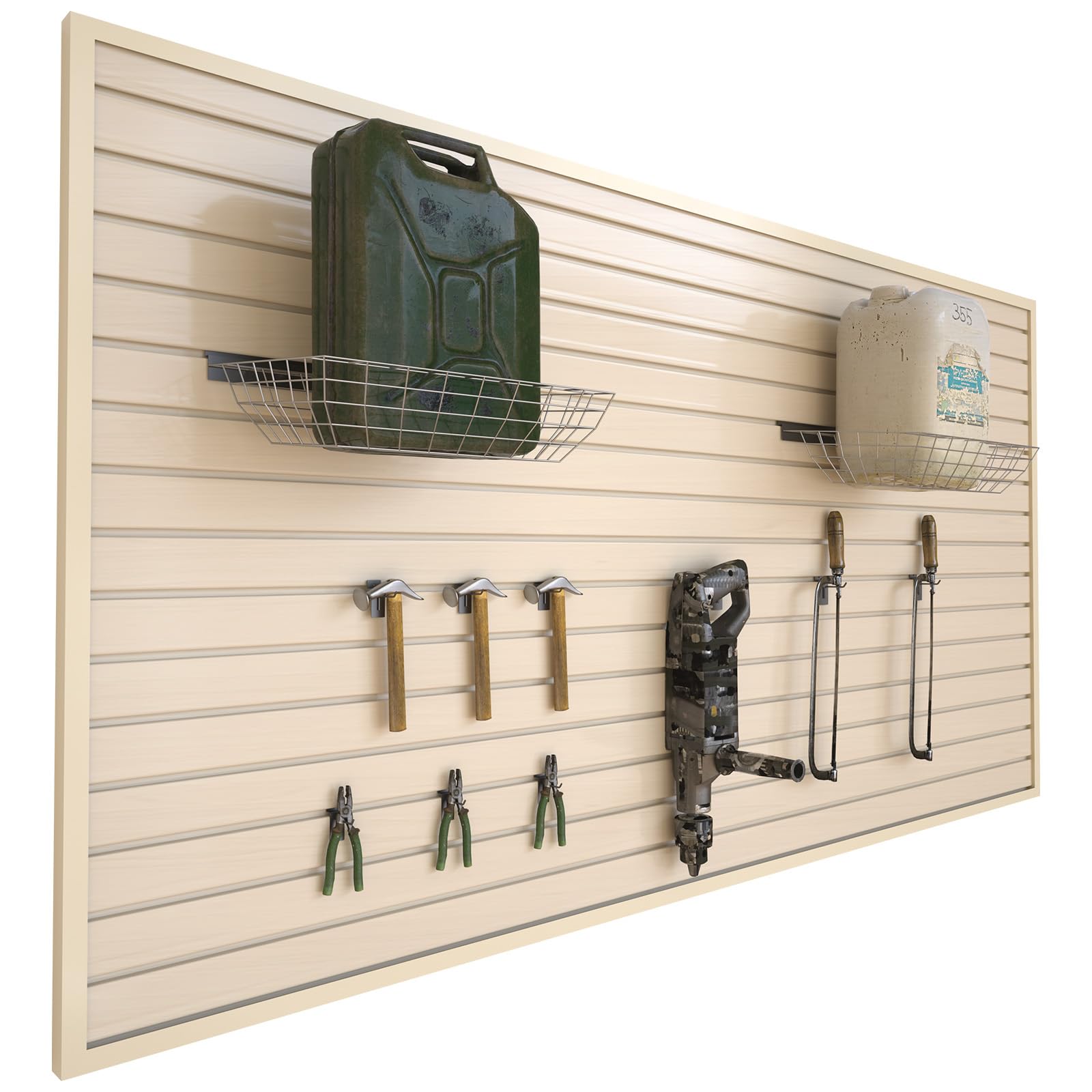 Snapklik.com : NeatiEase Slatwall Panel Wall Storage Systems, 4 X 8ft ...