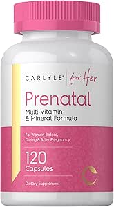 Amazon.com: Carlyle Vitaminas prenatales para mujer | 120 cápsulas | Fórmula multivitamínica y ...