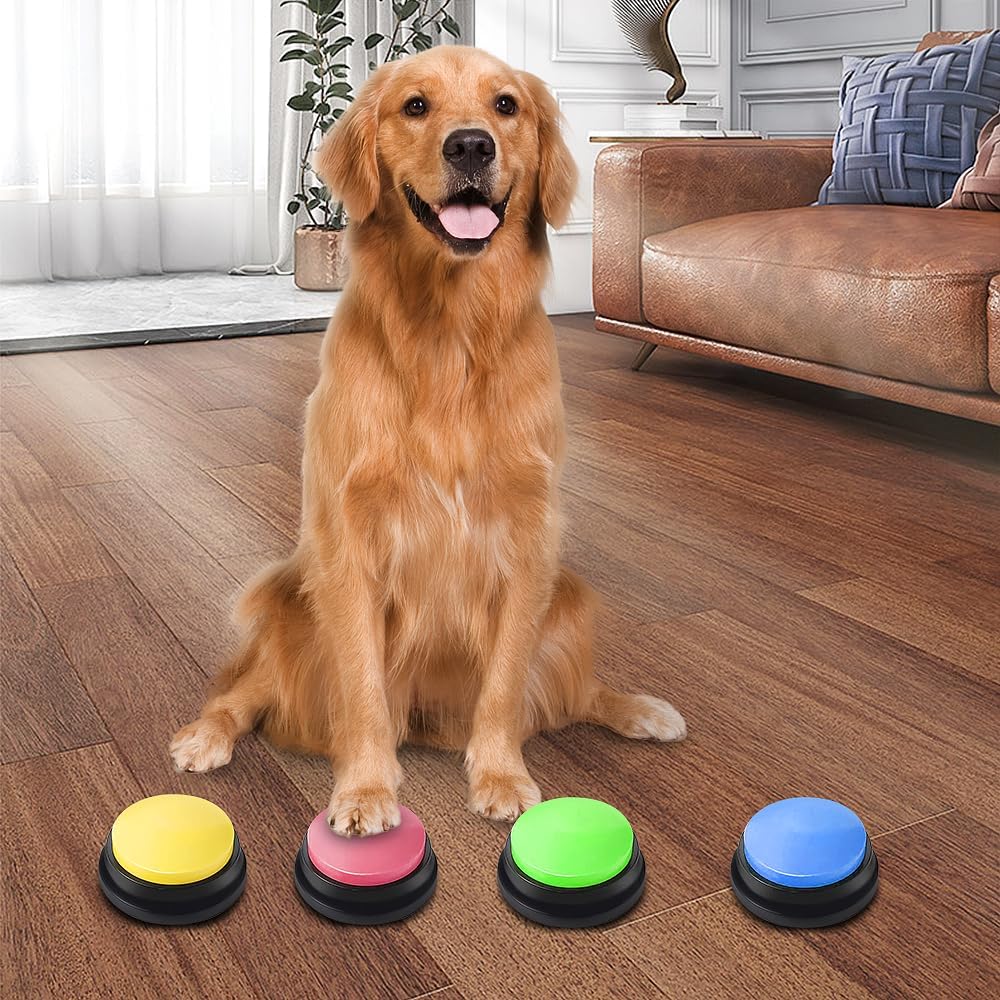 Amazon.com: Dog Buttons for Communication Starter Pack - 4 PCS Dog ...