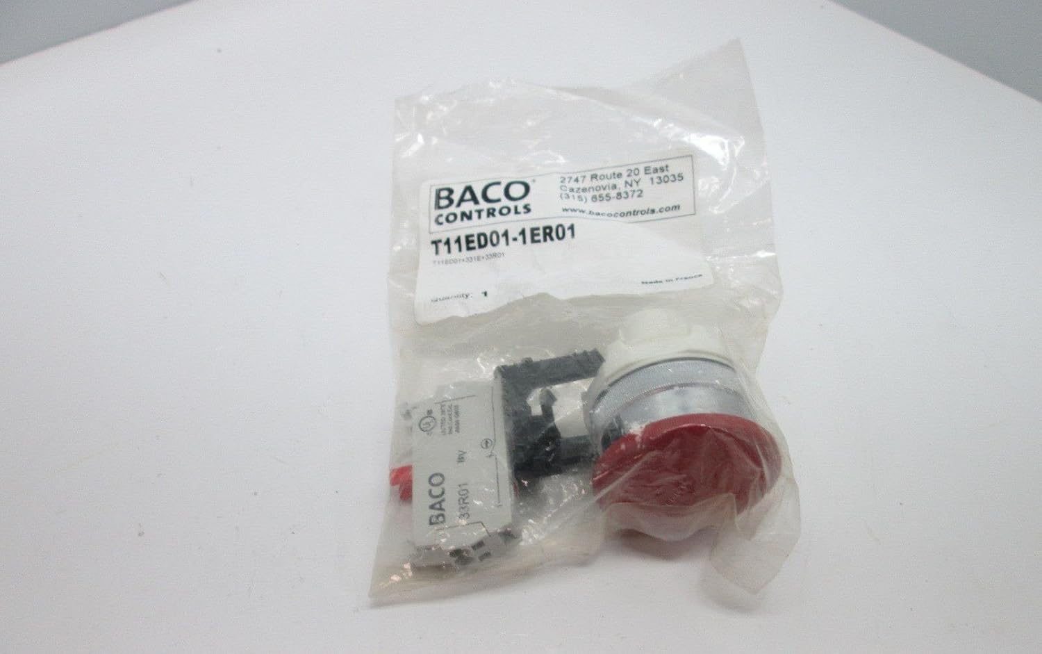 BACO CONTROLS T11ED01-1ER01 Twist, PUSHBUTTON: Amazon.com: Industrial ...