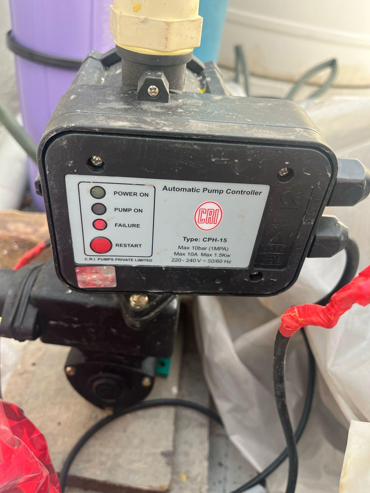 CRI Pressure Booster Pump with Automatic Pump Controller (ELSA Series ...