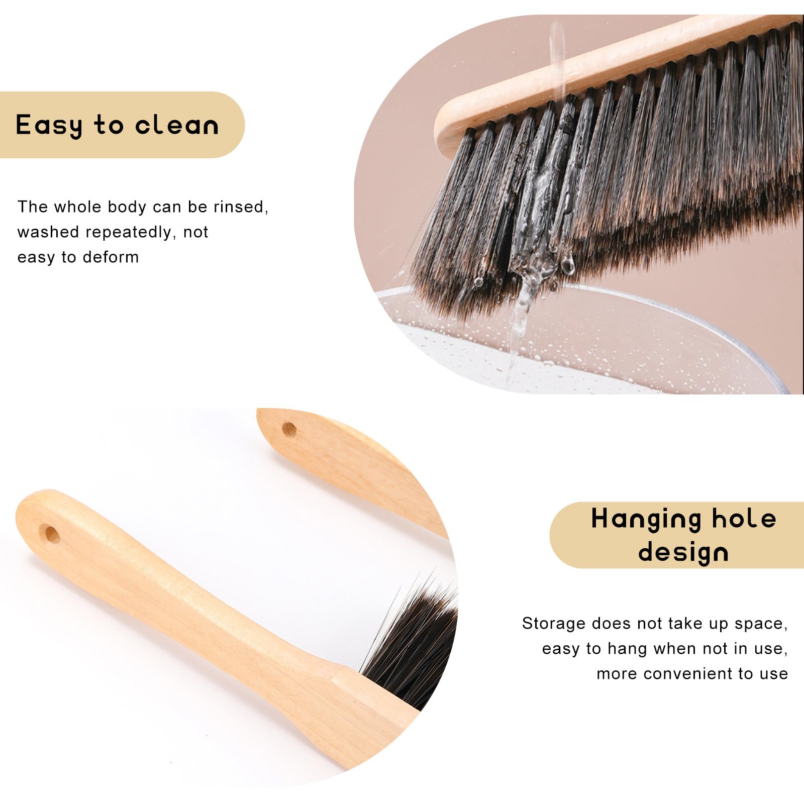 Snapklik.com : FSTURIOS Wooden Dust Brush, 14 Inch Bench Brush Horse ...