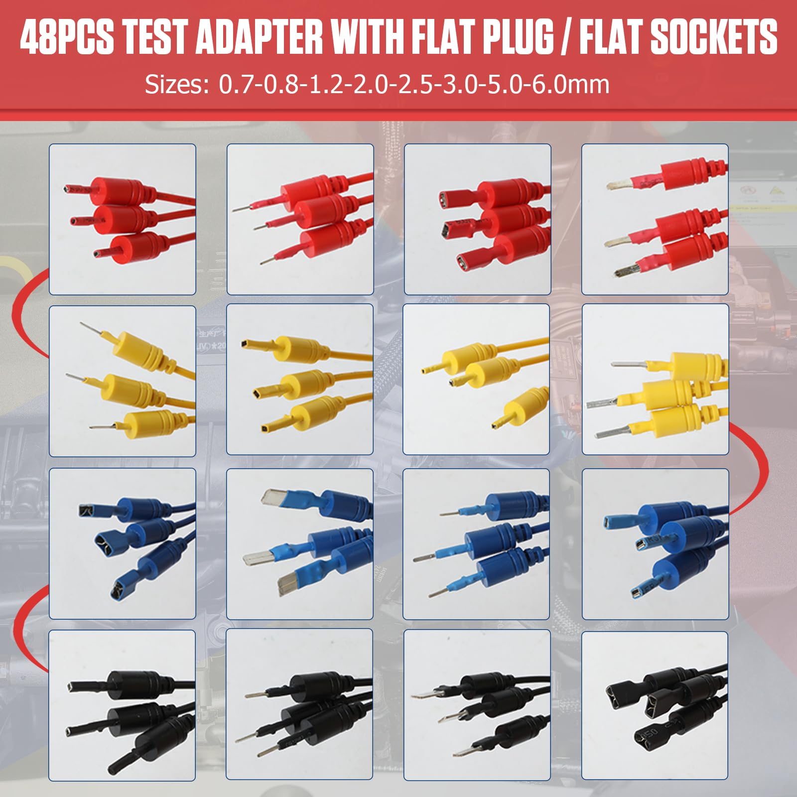 Snapklik.com : Automotive Circuit Test Leads Kit 104 Pieces, Multimeter ...