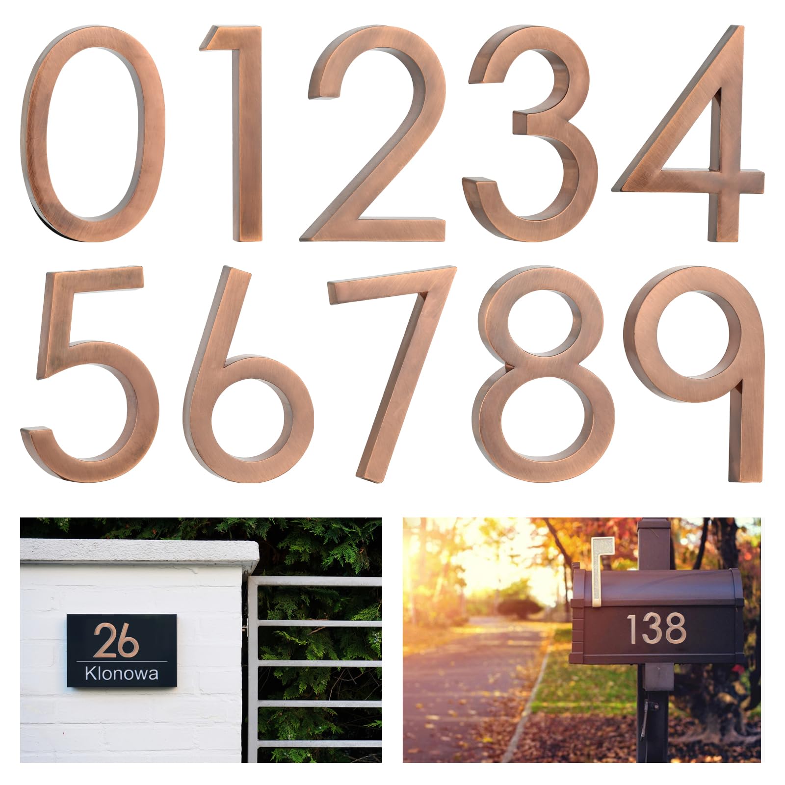 Amazon.com: Self Adhesive Mailbox Numbers,Door Address Number Stickers ...