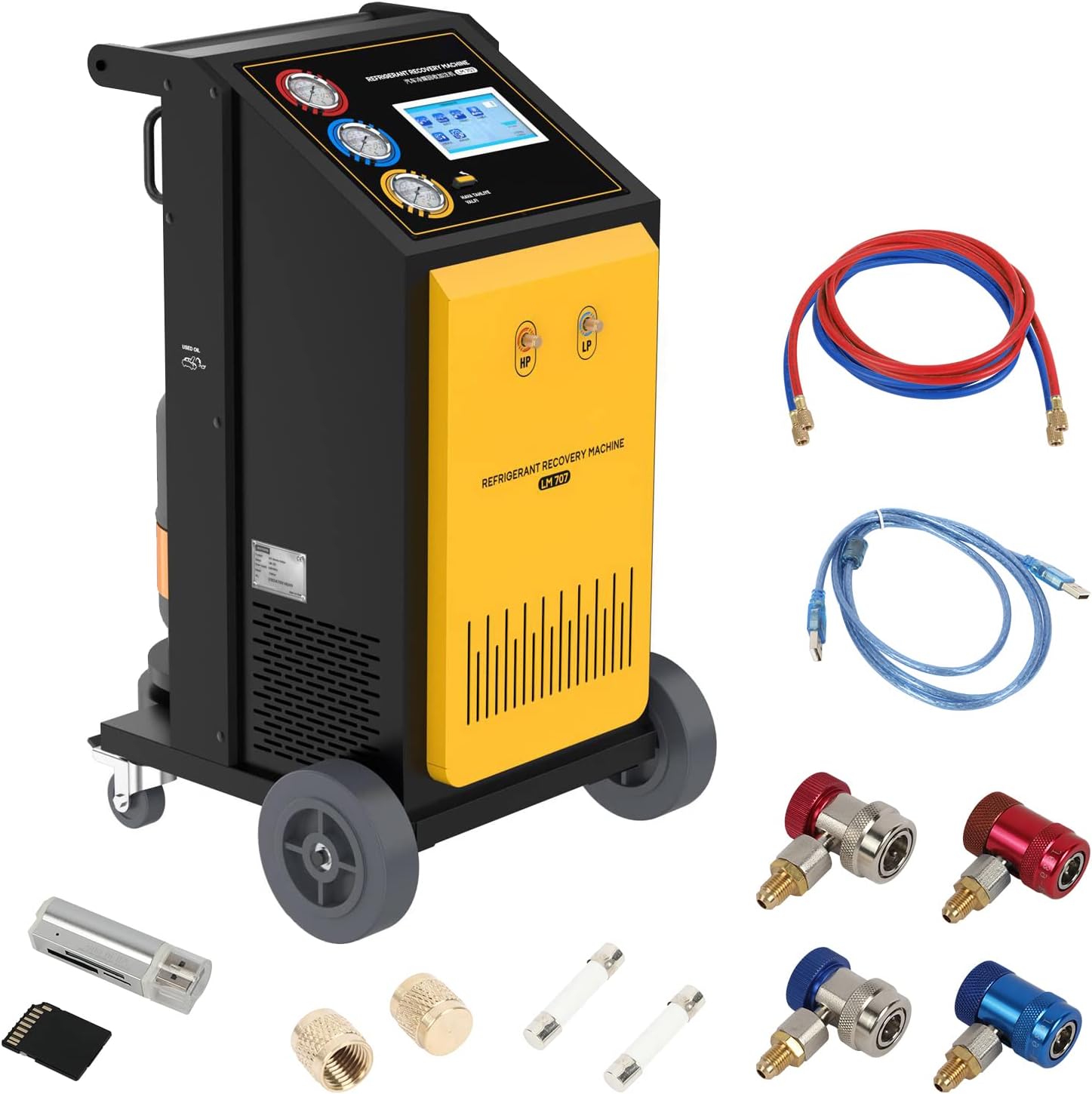 Amazon.com: Refrigerant Recovery Machine HVAC Single System AC Vacuum ...