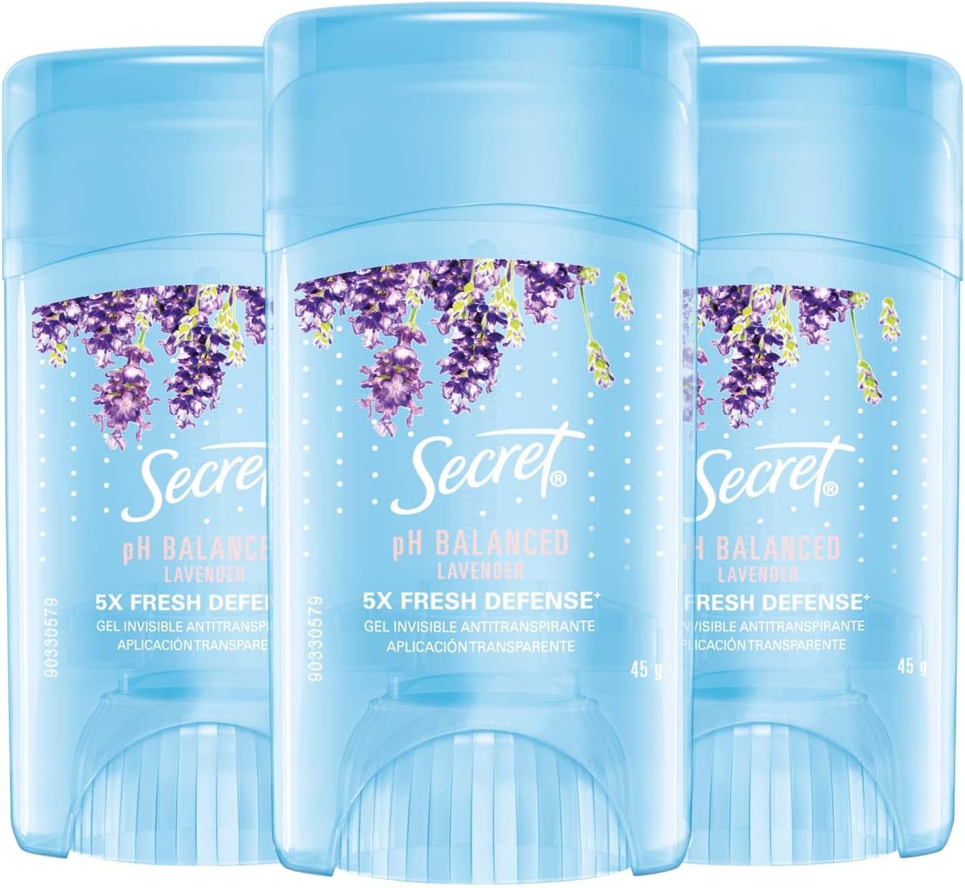 Secret Desodorante en Gel Ph Balanced 45gr, 3 Unidades : Amazon.com.mx ...