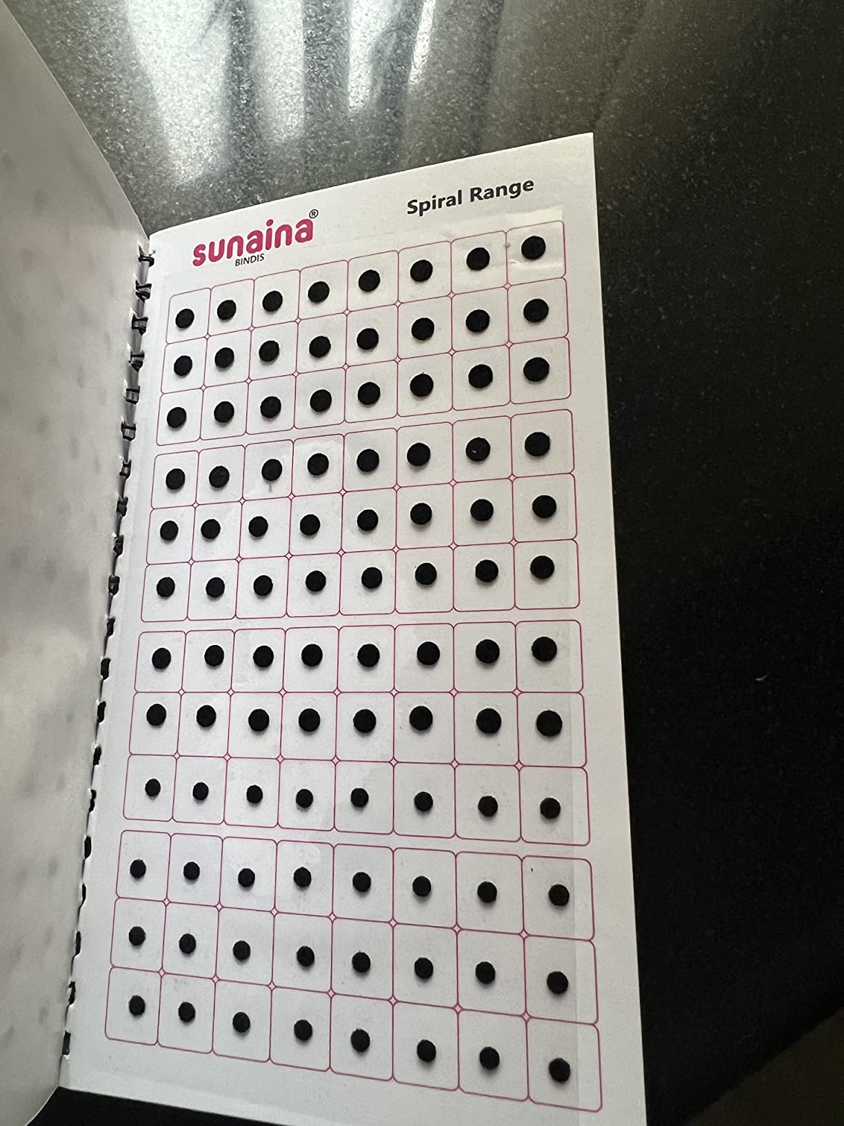 SUNAINA (Genuine) Spiral Round Plain Regular Multicolor/Red/Maroon/Black Bindi Book For Girl ...