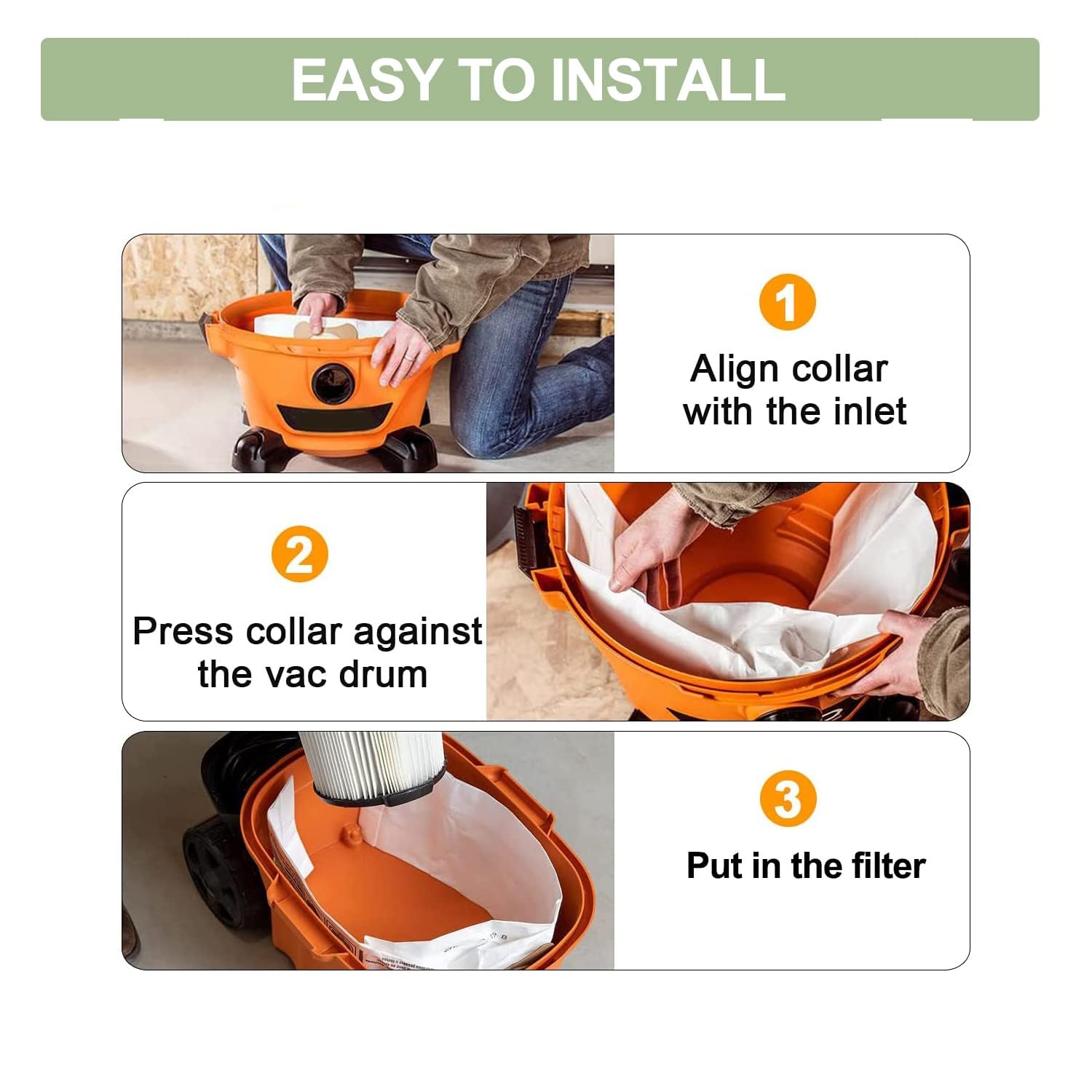 RIDGID High-Efficiency Wet/Dry Vac Dry Pick-up Only Dust, 46% OFF