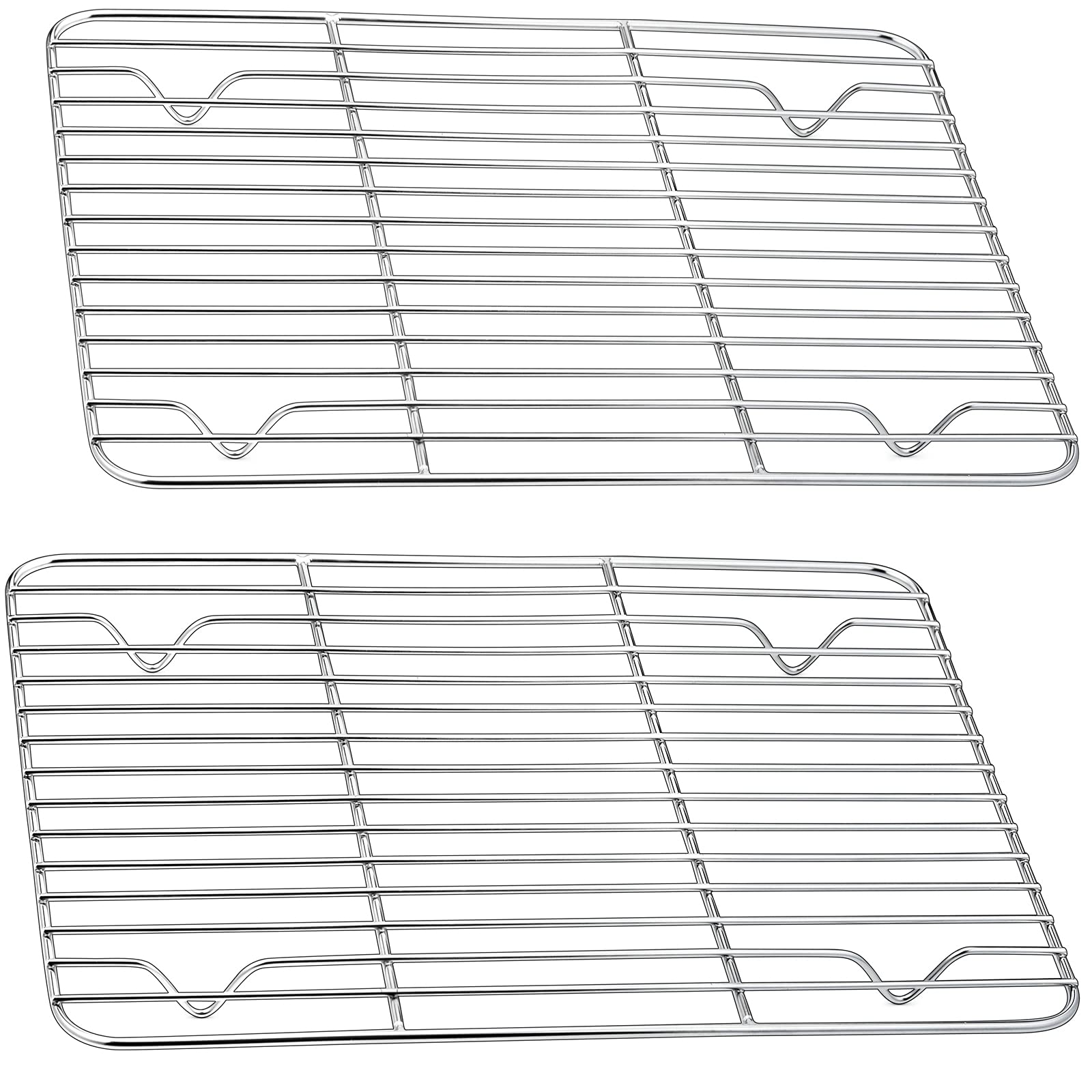 Cooling Racks Set of 2, Joyfair Stainless Steel Middle Wire Rack for ...
