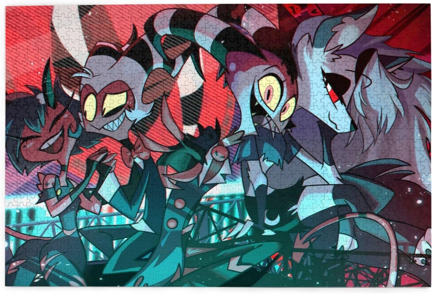 Amazon.com: DHOUTSL Jigsaw Puzzle Helluva Anime Boss 1000 Piece Wooden ...