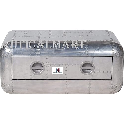 Amazon.com: Vintage Blackhawk Coffee Table with Two Drawer : Home & Kitchen