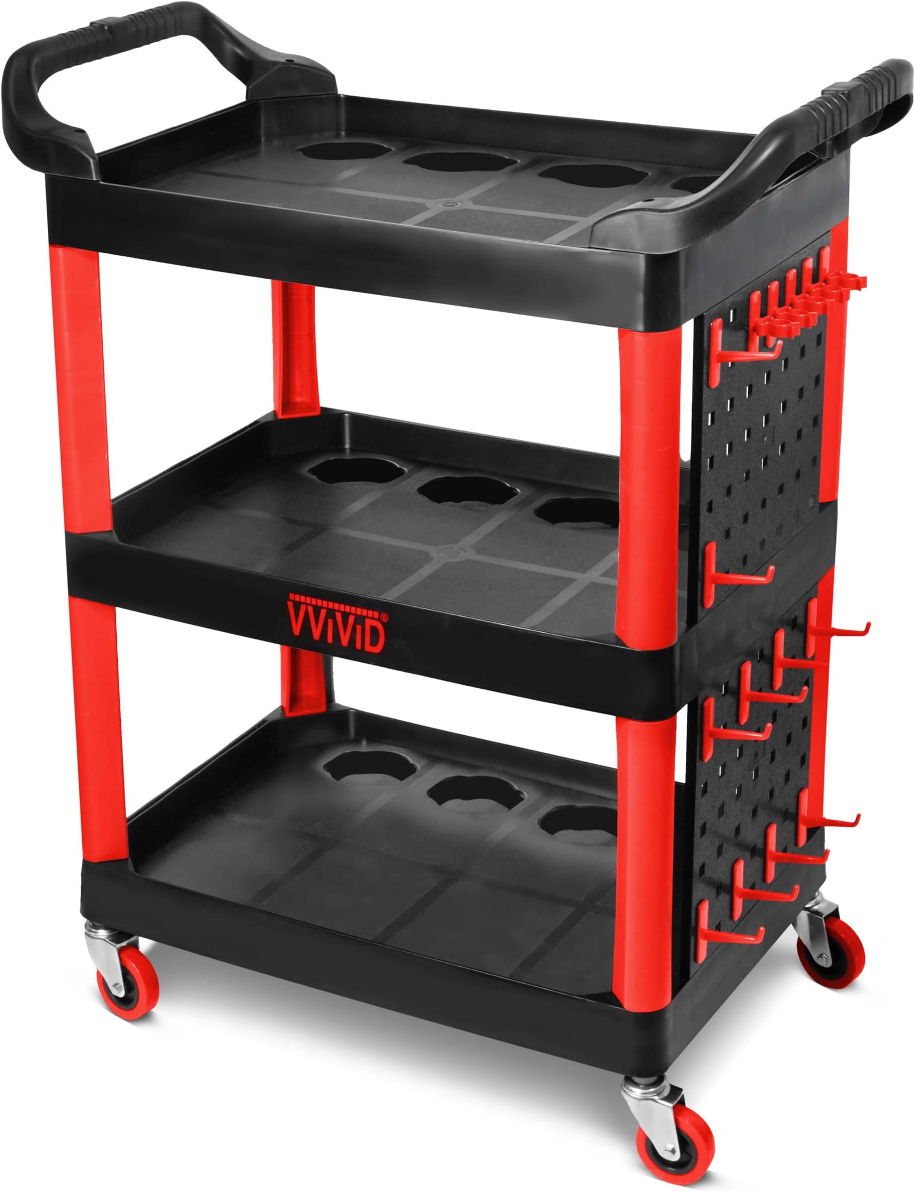 Amazon.com: VViViD Detailing Tool Cart Heavy Duty with 3 Trays Surface ...