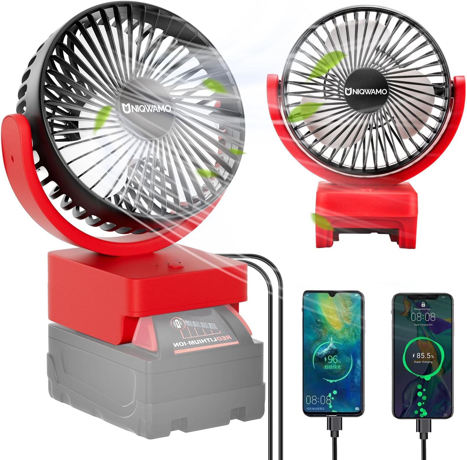 Amazon.com: Milwaukee 0886-20 M18 18V Cordless Jobsite Fan (Bare Tool ...