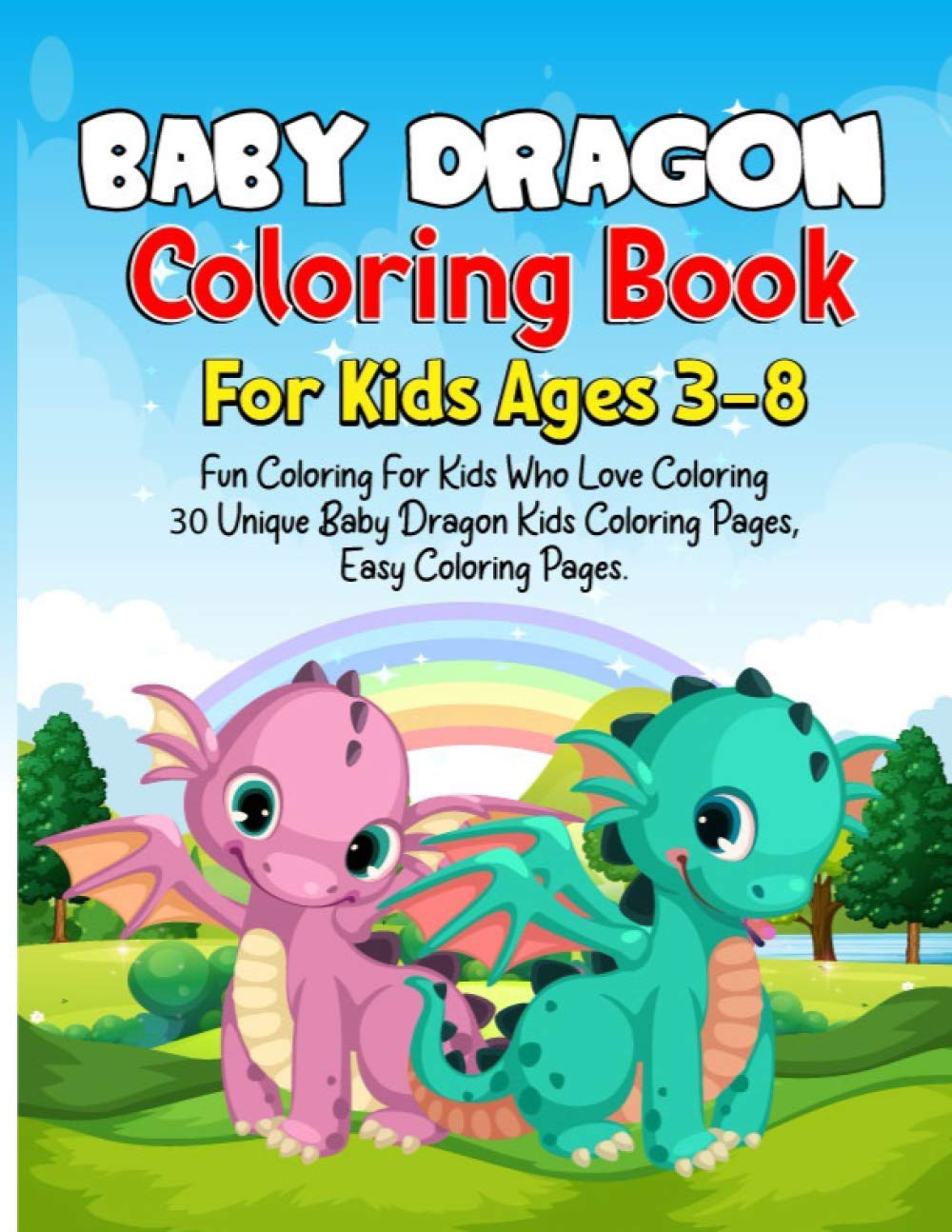 Animated Baby Dragon Coloring Pages