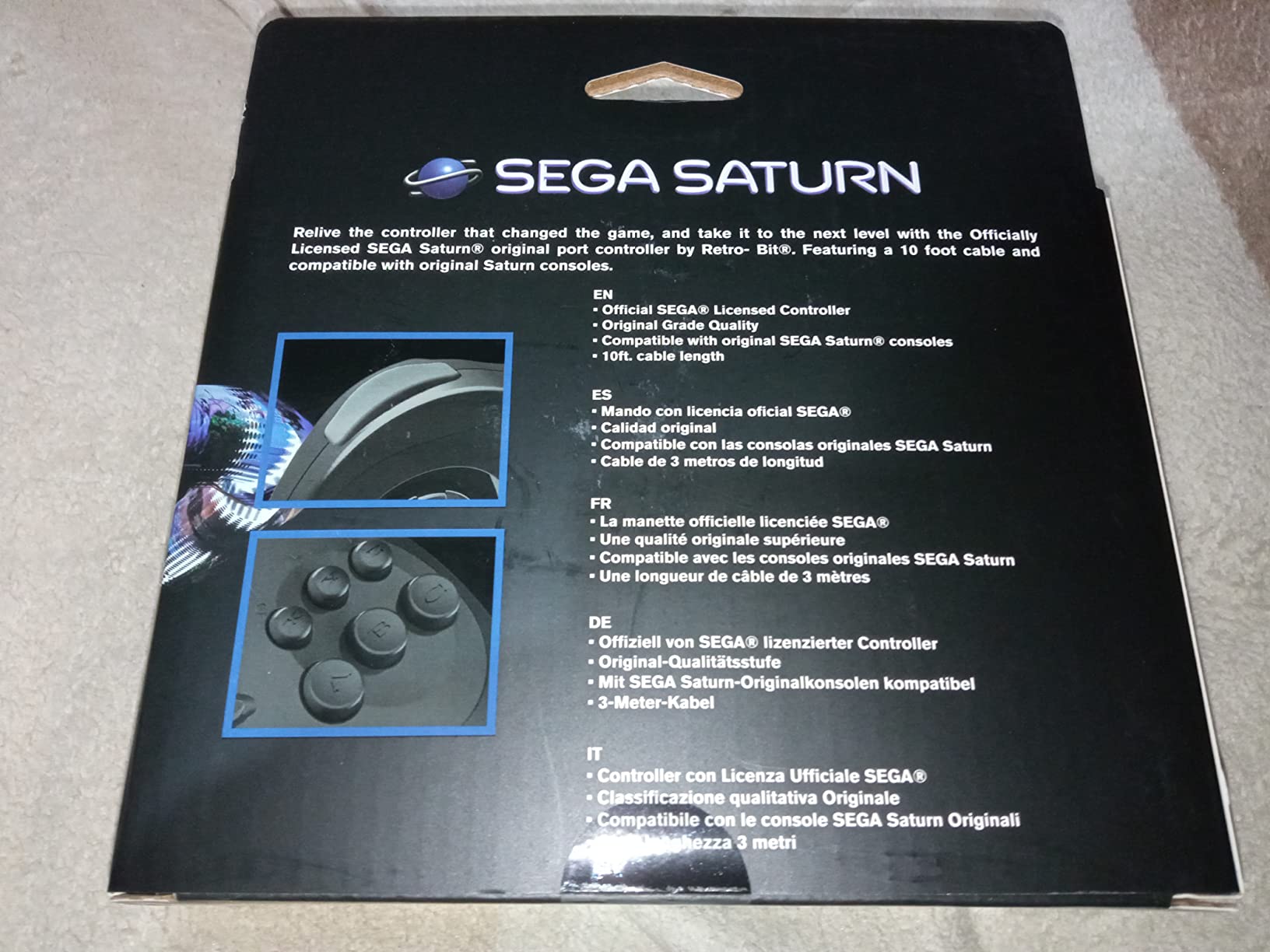 Retro-Bit Official SEGA Saturn Bluetooth Receiver [Importación inglesa ...