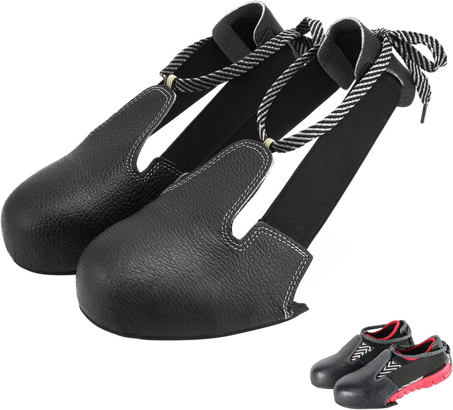 Steel Toe Cap Safety Shoe Covers, Non-Slip Sole and Adjustable Strap ...