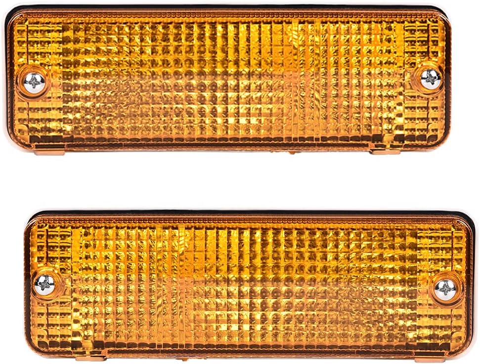Amazon.com: PIT66 Amber Front Bumper Turn Signal Light Compatible with ...
