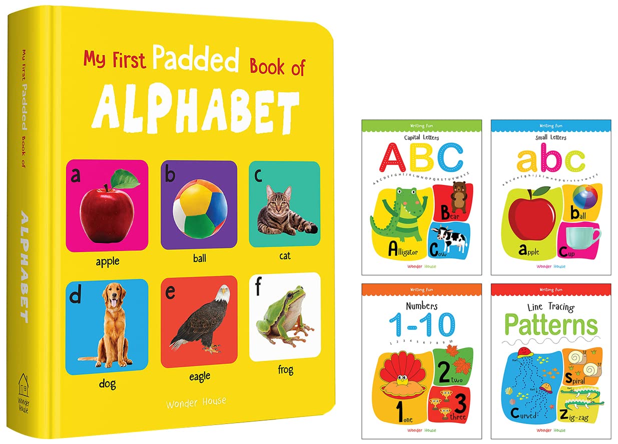 My First Padded Book of Alphabet & Writing Practice Boxset: Pack of 4 ...