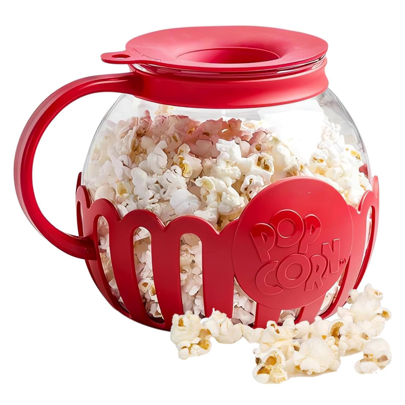thirei Ciotola per Popcorn per Microonde, Pop corn Microonde Vetro, 2,13L, Lavabile in ...