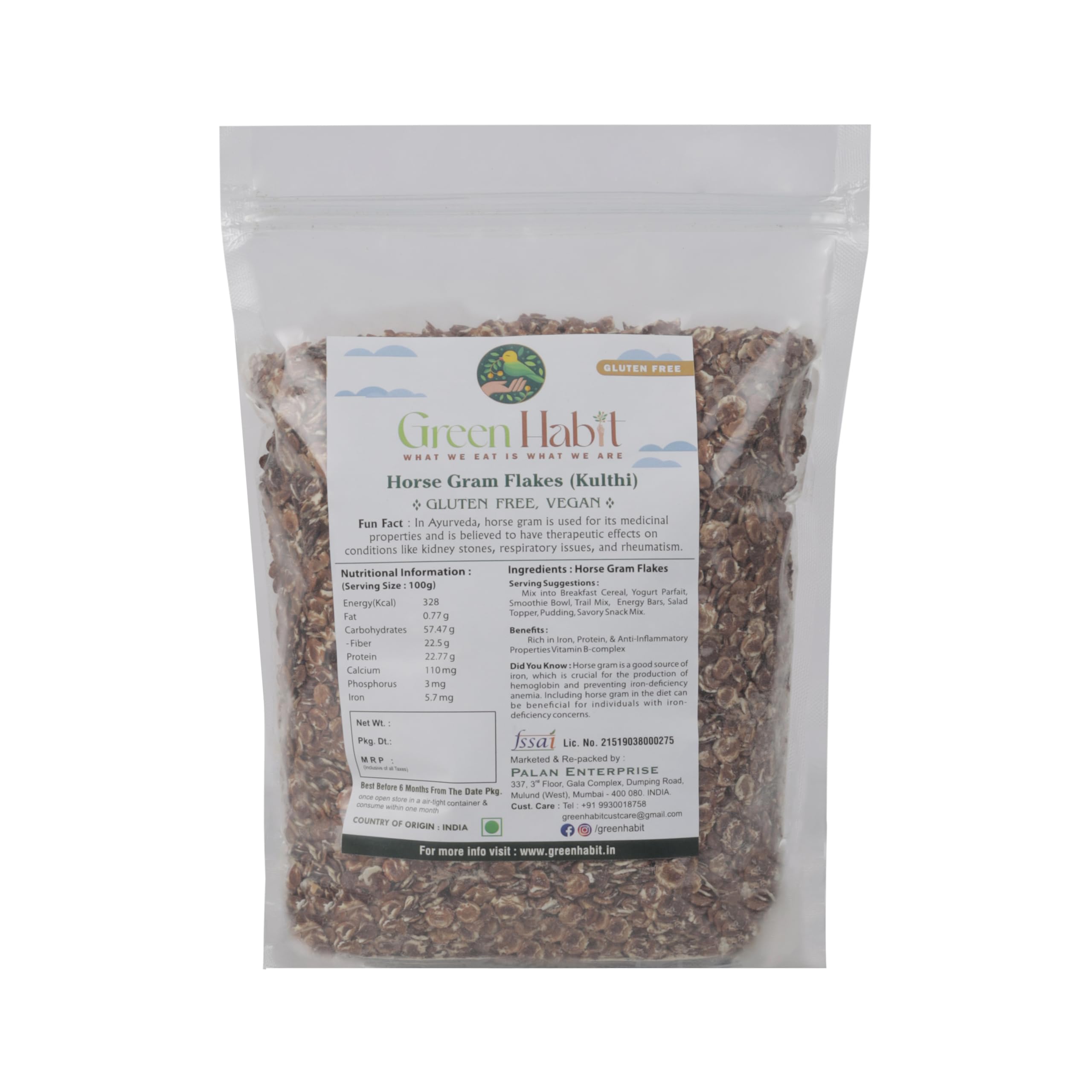 GreenHabit Horse gram Flakes – 2kg Nutritious and Gluten-Free Flakes ...