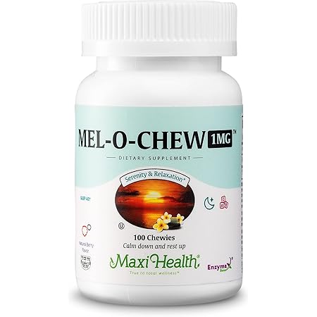 Amazon.com: Maxi Health Mel-O-Chew Sleep Aid - 100 Chewies : Health ...
