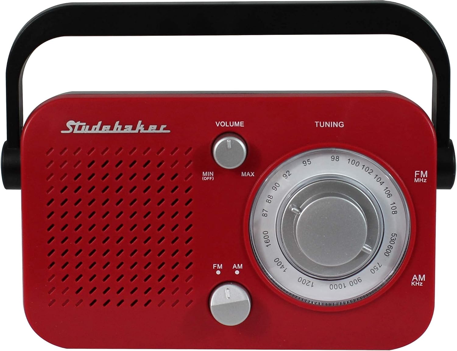 Amazon.com: Studebaker SB2001 Portable AM/FM Radio (Red) (Renewed ...