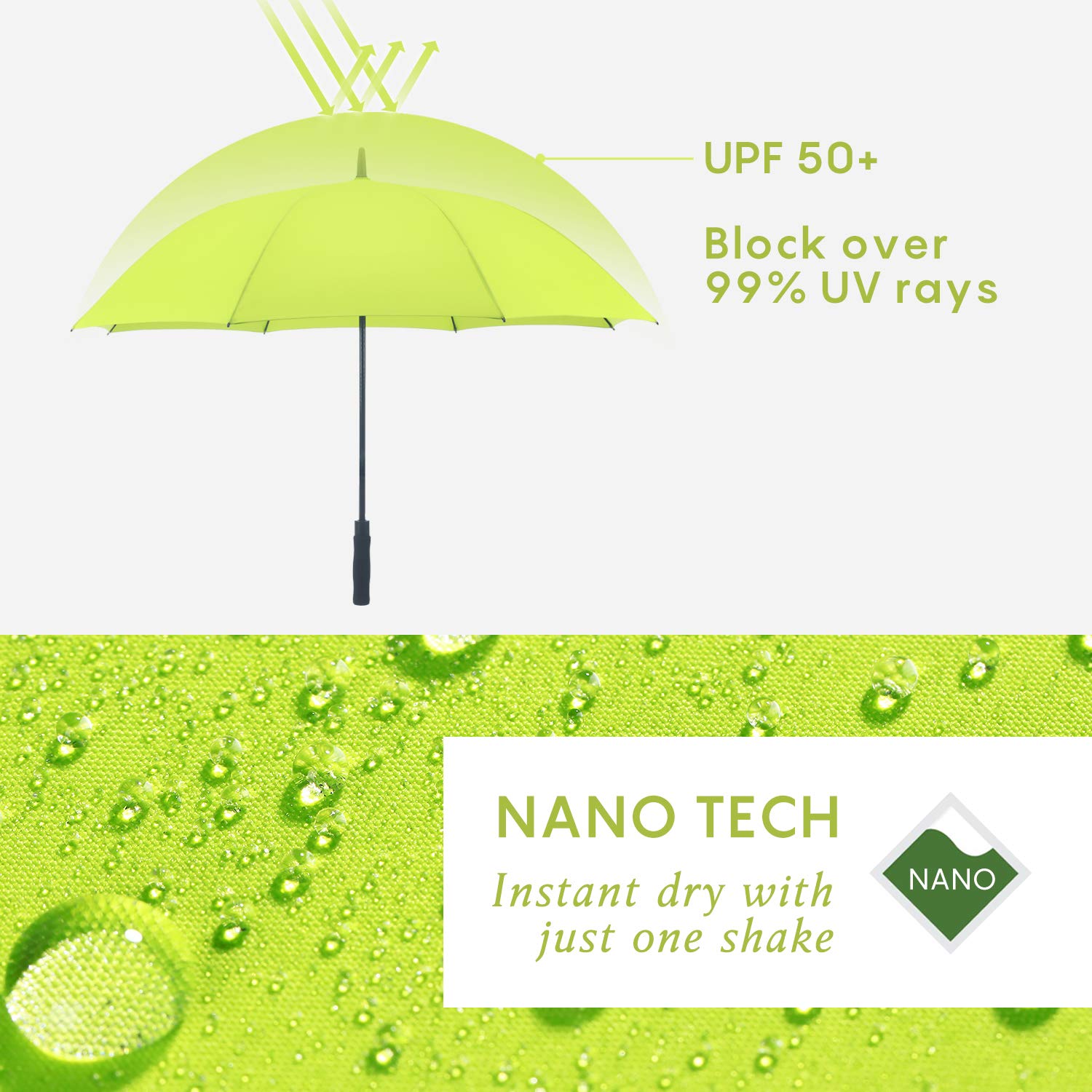 Snapklik.com : RUMBRELLA Golf Umbrella Windproof UV Umbrellas Large UPF ...