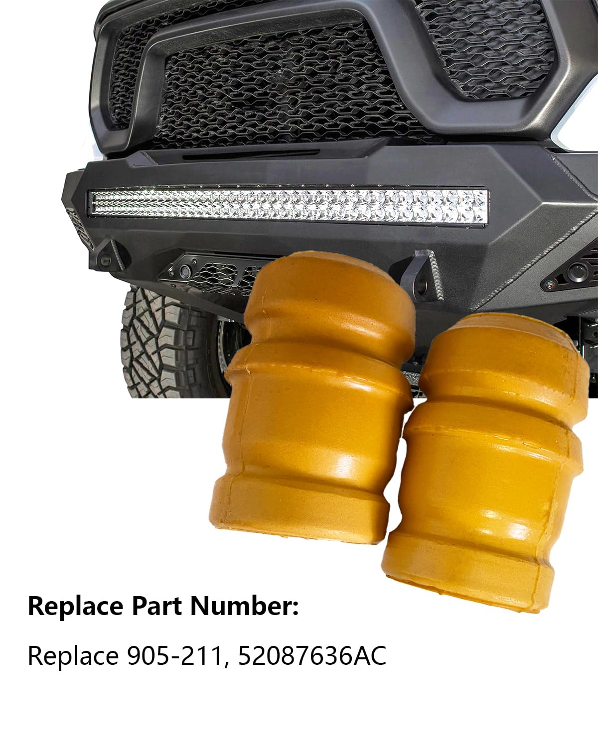 Jeep Grand Cherokee Bumpers 2-Piece Front Jounce Bumpers For Dodge Ram ...