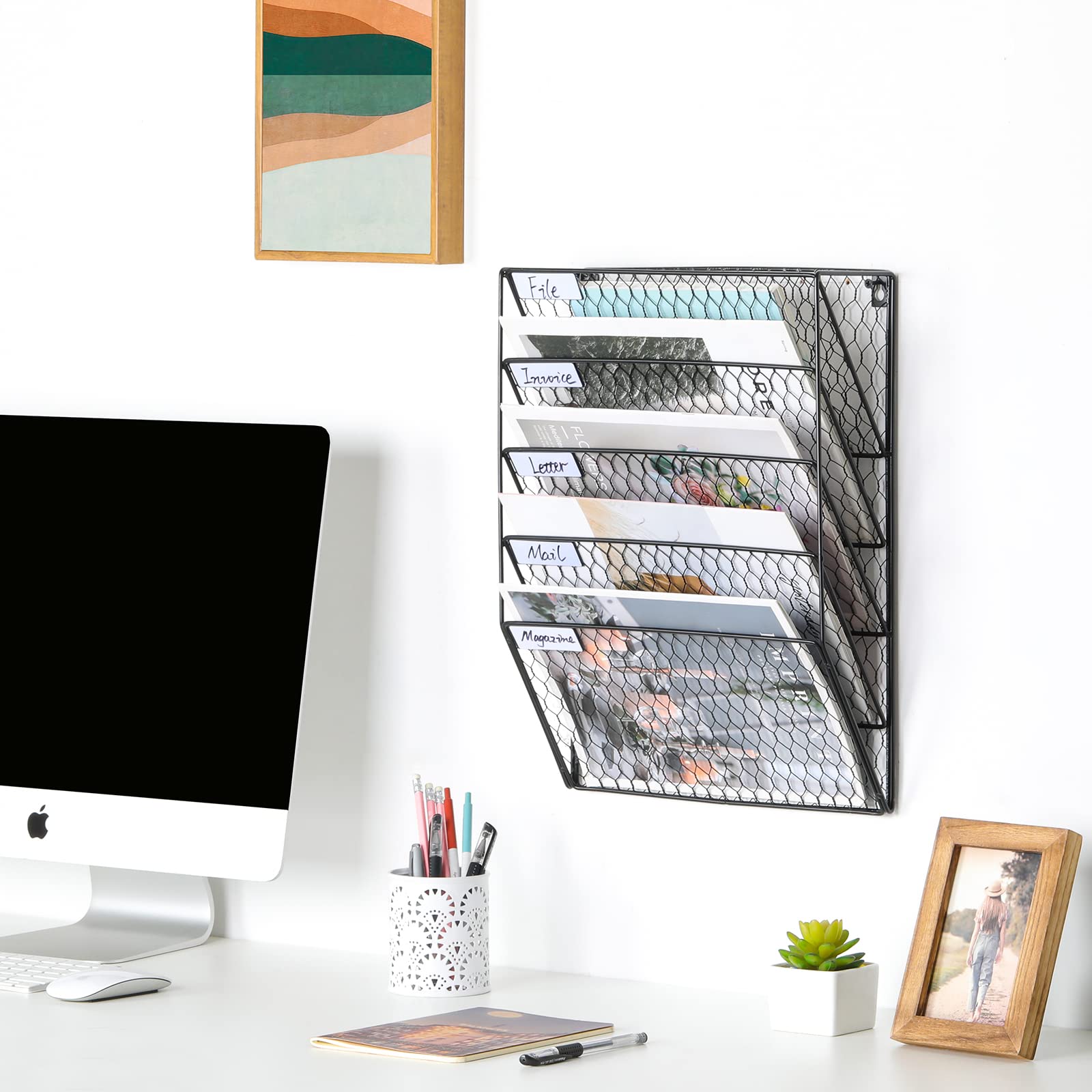 Snapklik.com : PAG Hanging Wall File Holder Office Wall Organizer Mail ...