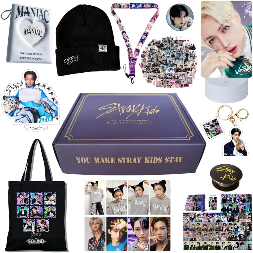 Amazon.com: Kpop Stray Kids Merch Set Box - Including StrayKids Album ...