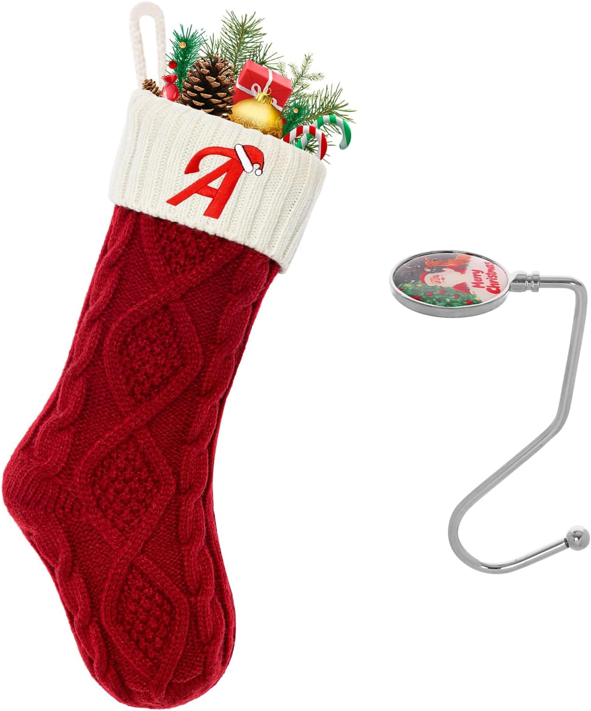 Amazon.com: guccde Christmas Stockings with Initials, Personalized ...