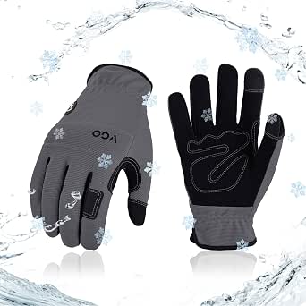 Amazon.com: Vgo... 1Pair 5℃/41°F Winter Work Gloves Men, Cold Weather ...