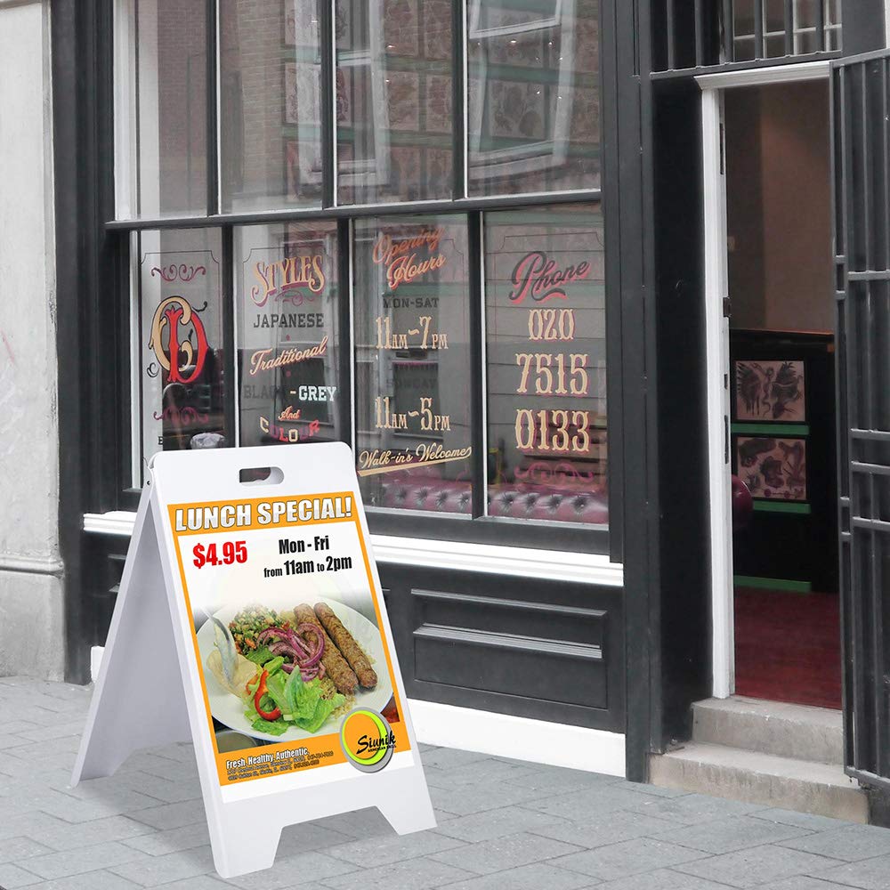 Snapklik.com : 19" X 32" Portable Foldable A-Frame Signboard Double ...