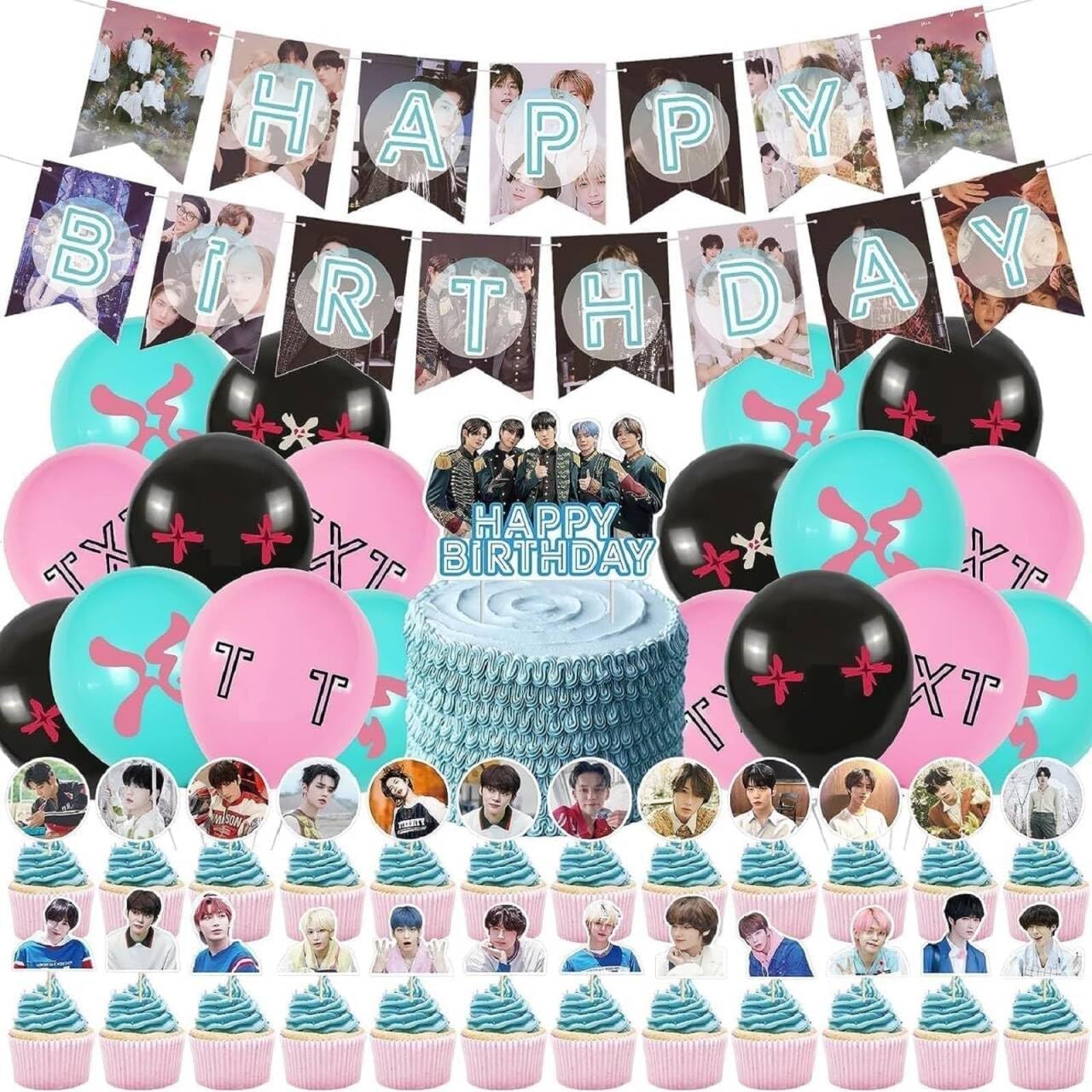 Amazon.com: OUDINI Bangtan Boys Birthday Backdrop, Bangtan Boys Poster ...