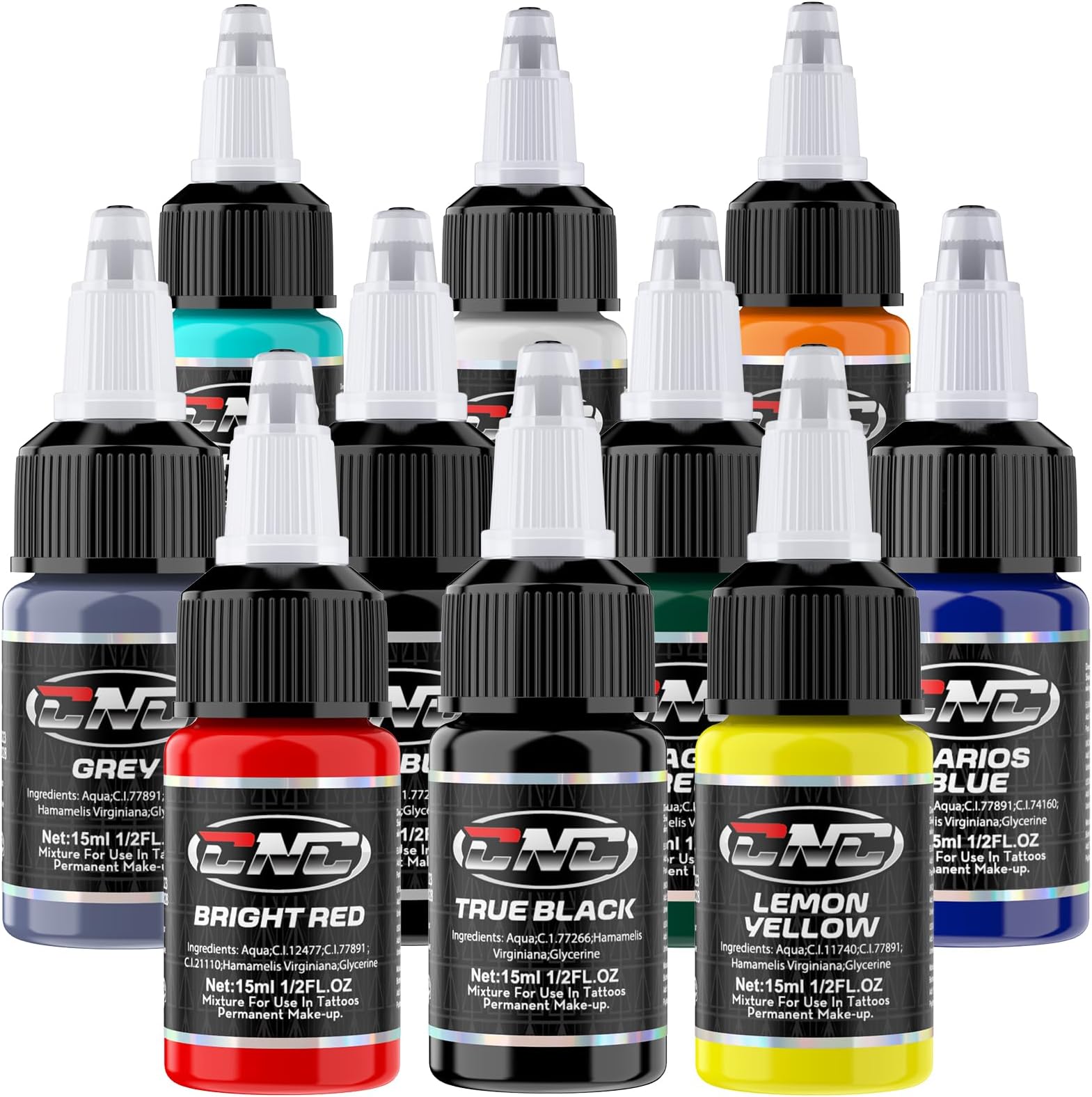 HAWINK Tattoo Ink Ensemble d'encre de Tatouage 15 ml (7 oz) 7 ...