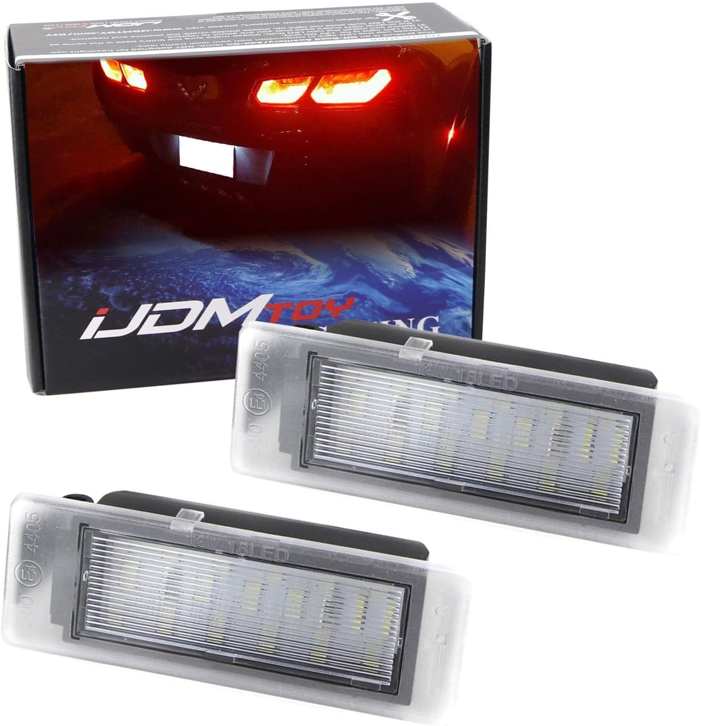 Amazon.com: iJDMTOY OEM-Fit 3W Full LED License Plate Light Kit ...