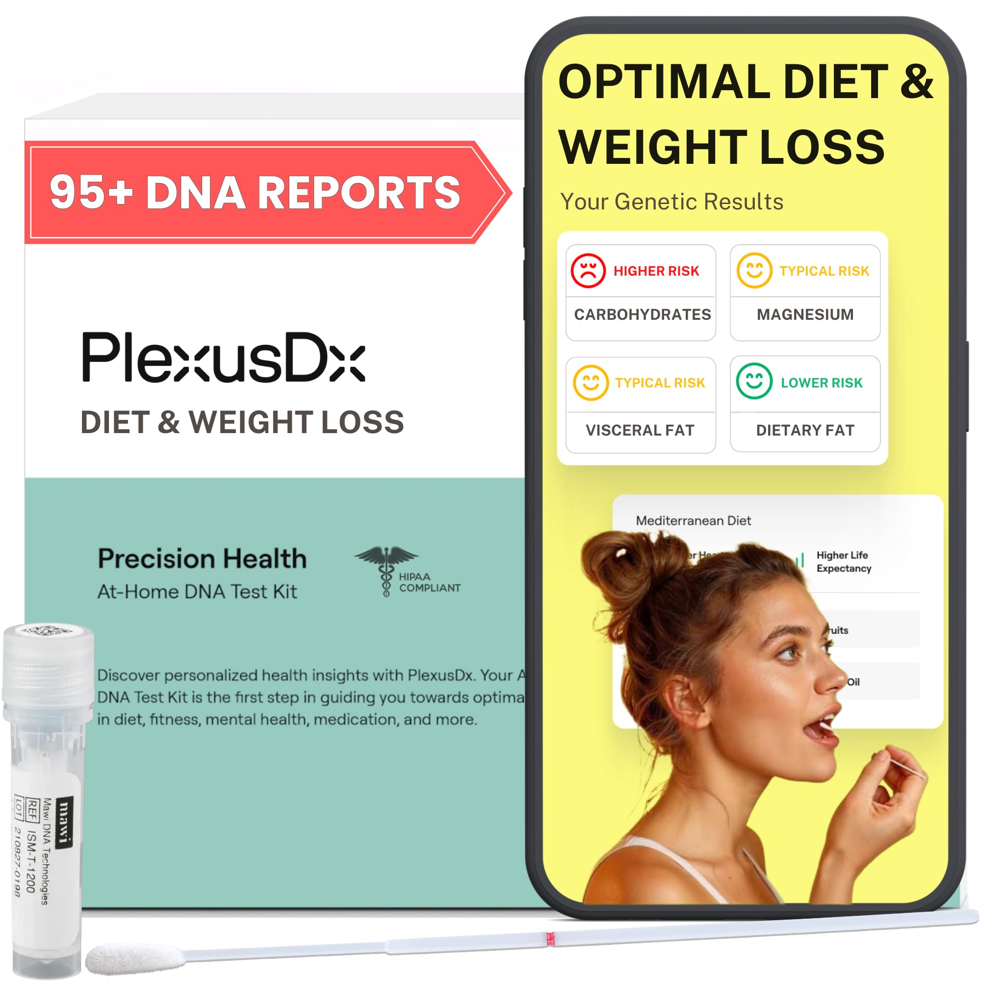 Amazon.com: PlexusDx Diet & Weight Loss Genetic Test | 95+ DNA Reports ...