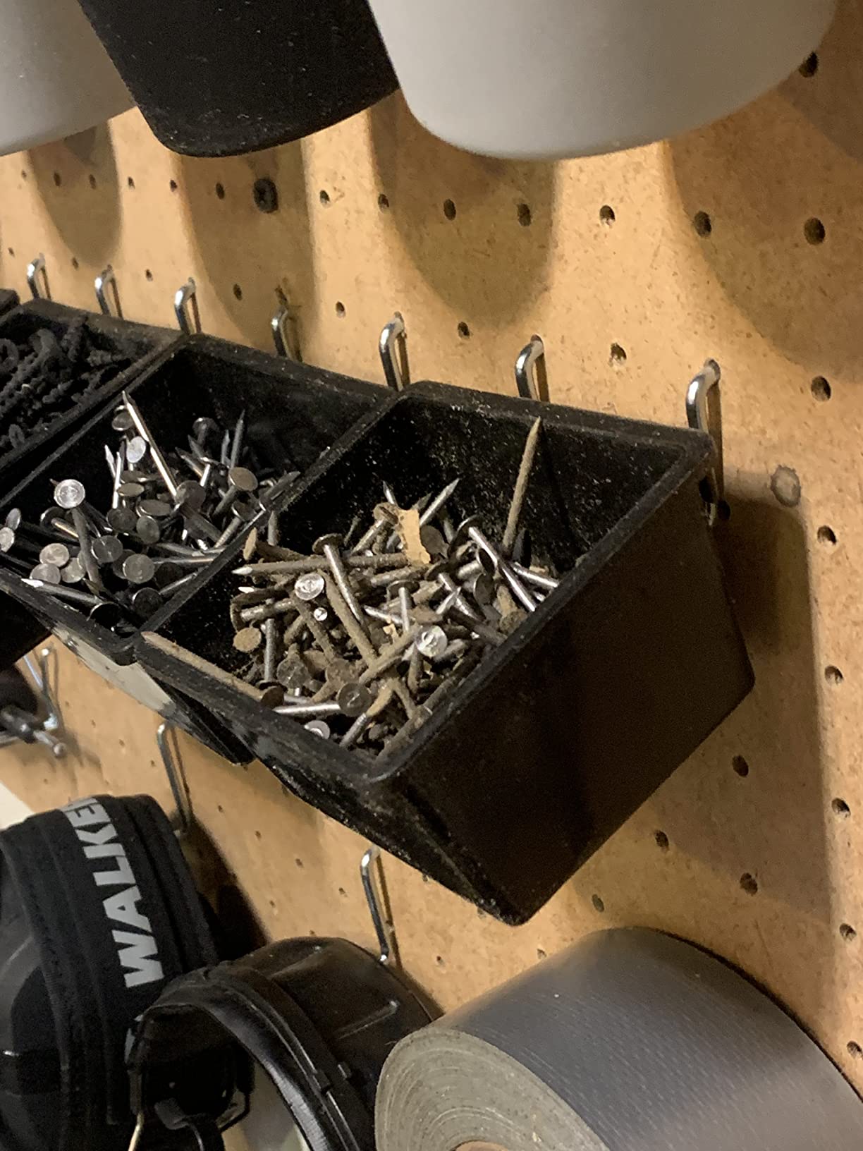 $4/mo - Finance G.CORE Pegboard Bins with Hooks 12 Pack Set, Peg Hooks ...