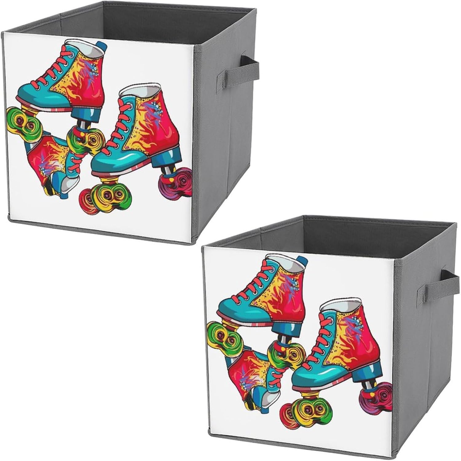 Amazon.com - Collapsible Storage Bins 2PCS Stackable Storage Bins ...