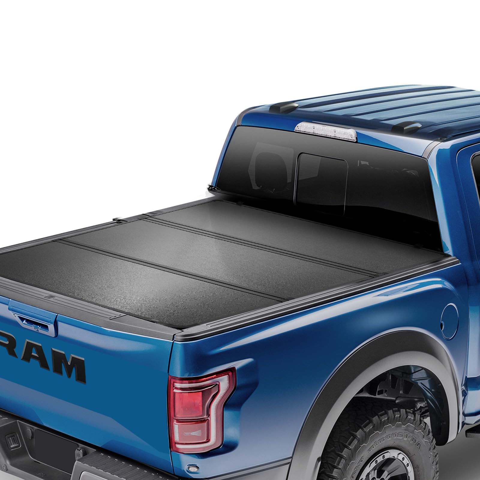 VEVOR Tri-Fold Truck Bed Tonneau Cover, Compatible with 1999-2024 Ford ...
