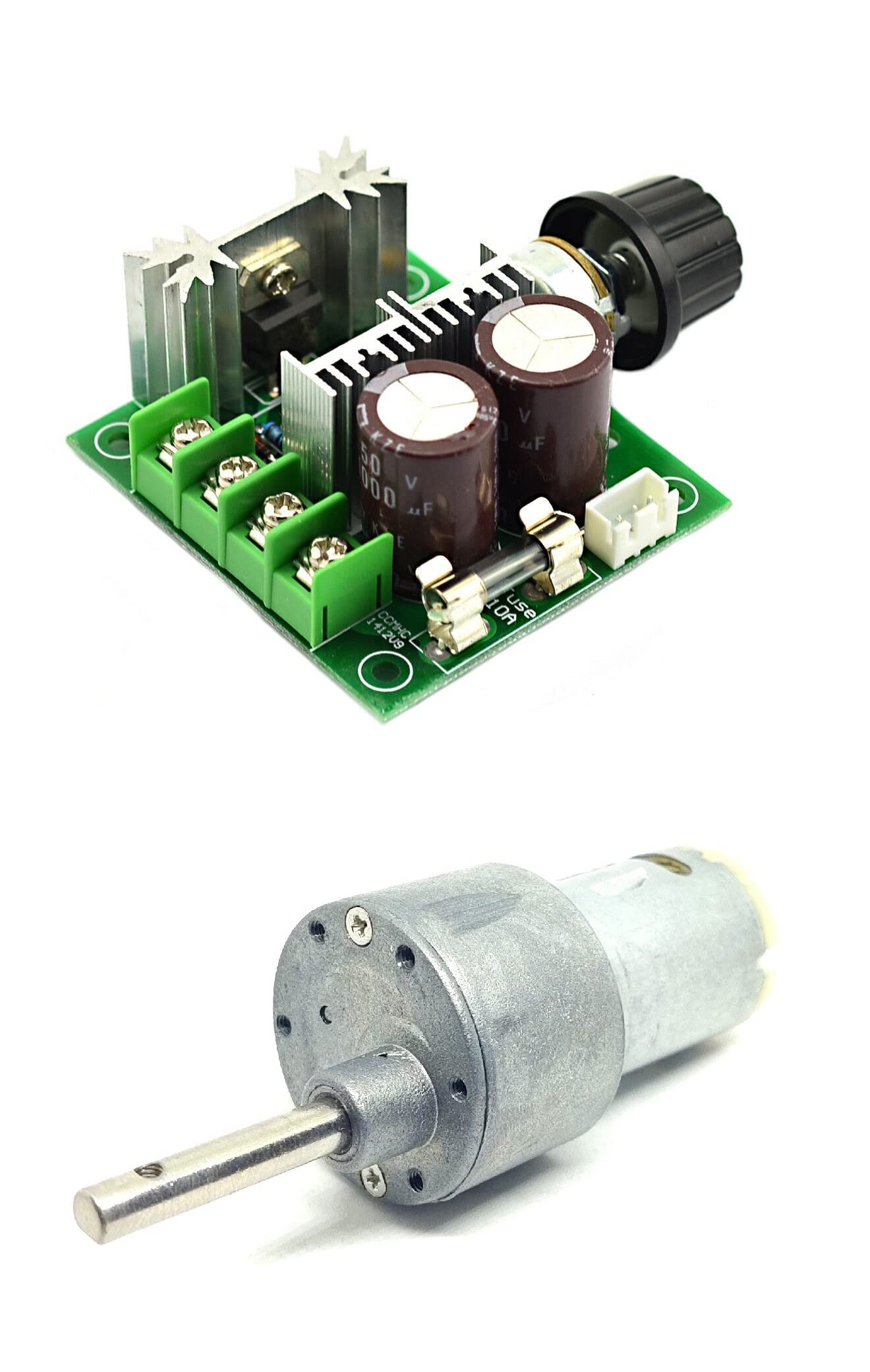 Buy INVENTO 1pcs 12v 10 Kg-cm 300 RPM Side Shaft High Torque Geared DC ...