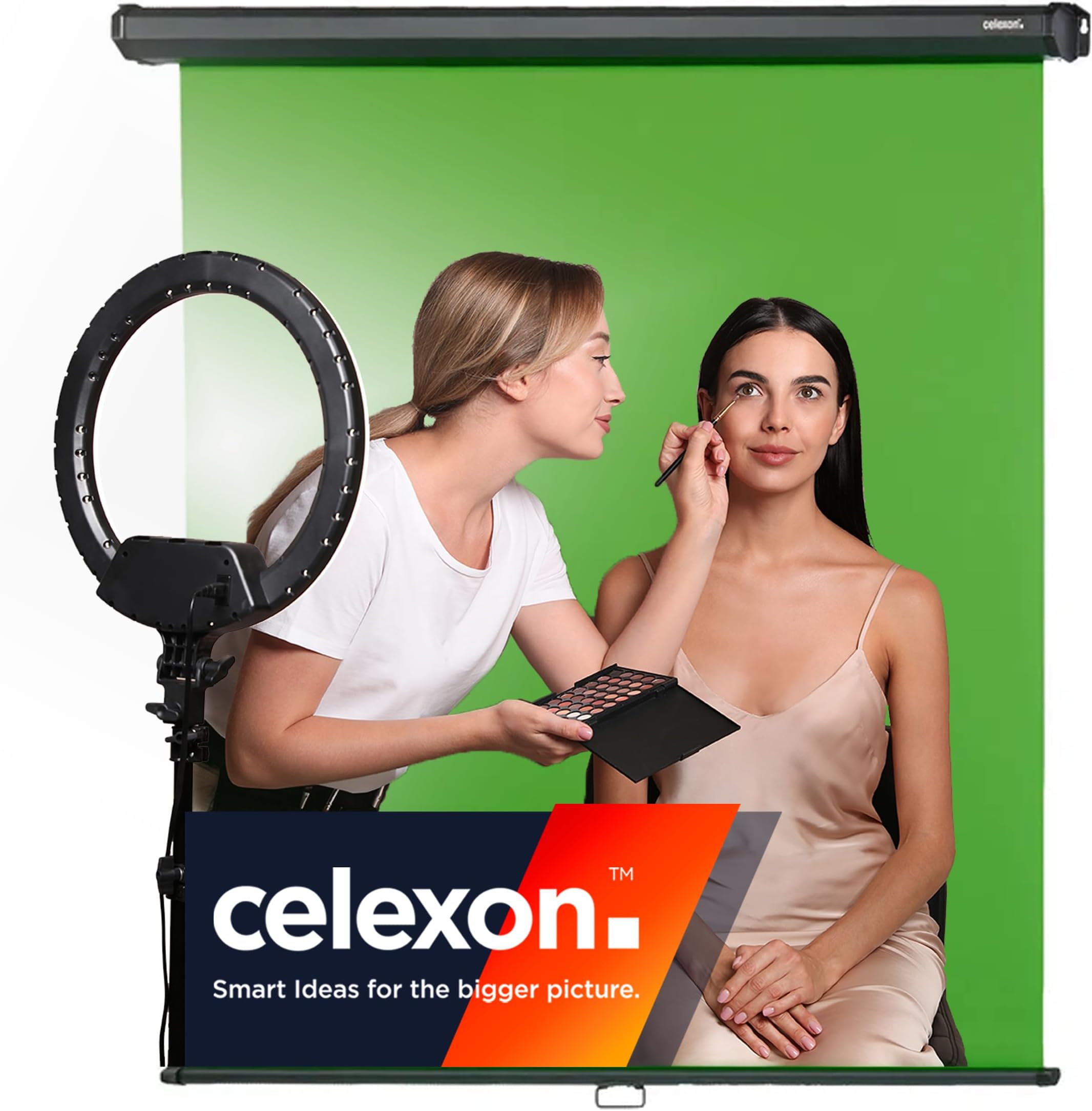 celexon Greenscreen Manual Chroma-Key 90" | 150x180 cm 5:6 | Photo ...