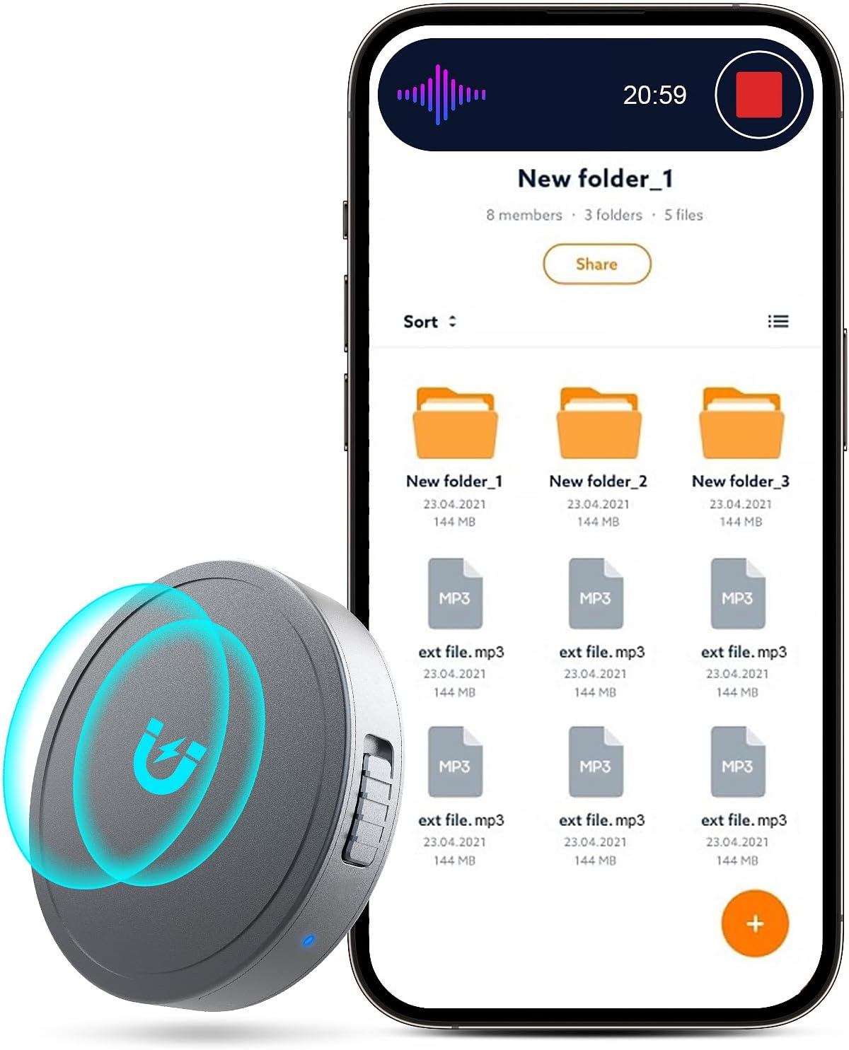 Amazon.com: 128G (1600 Hour) Magnetic Voice Activated Recorder ...